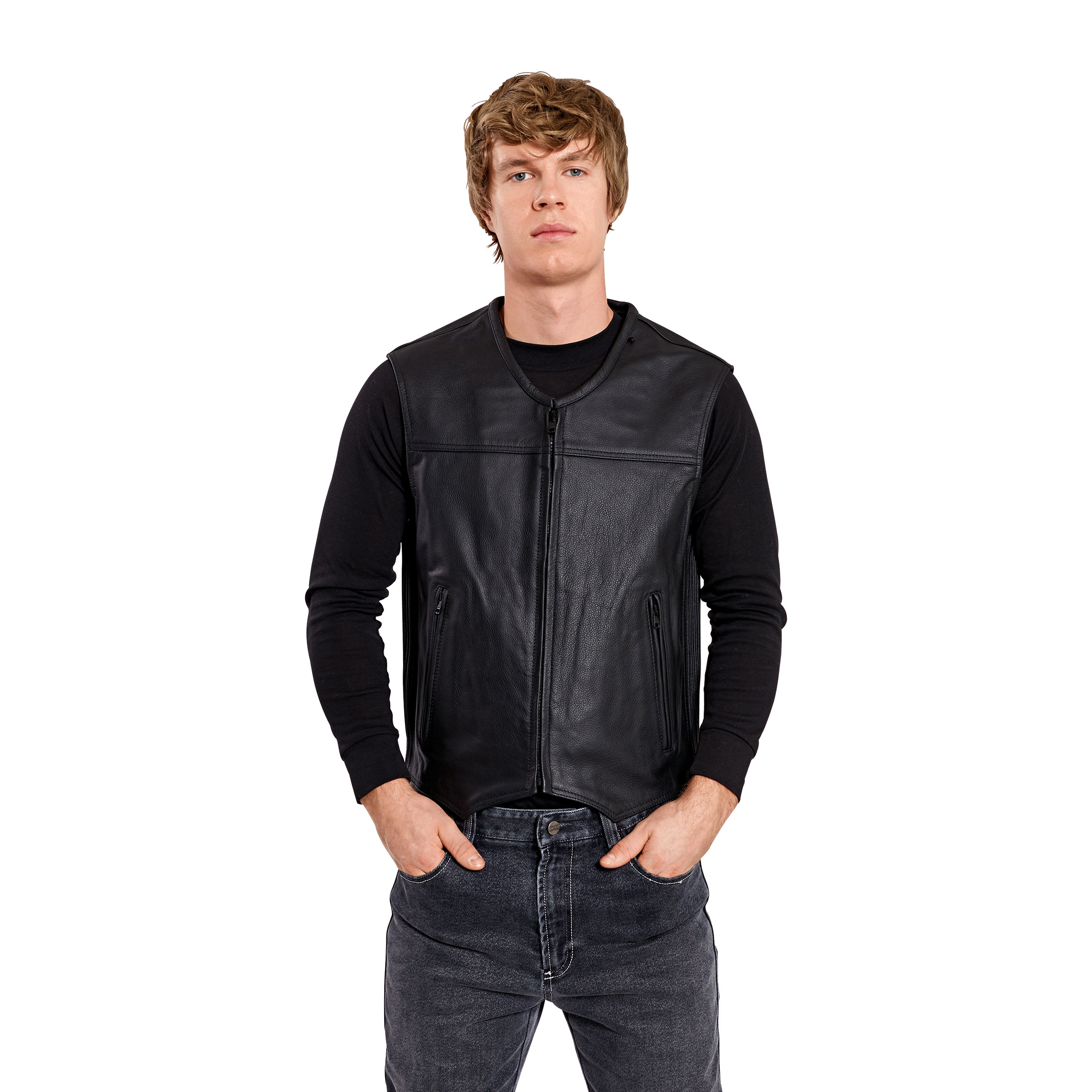 Highway 1 Leather Vest low-cost | Louis 🏍️