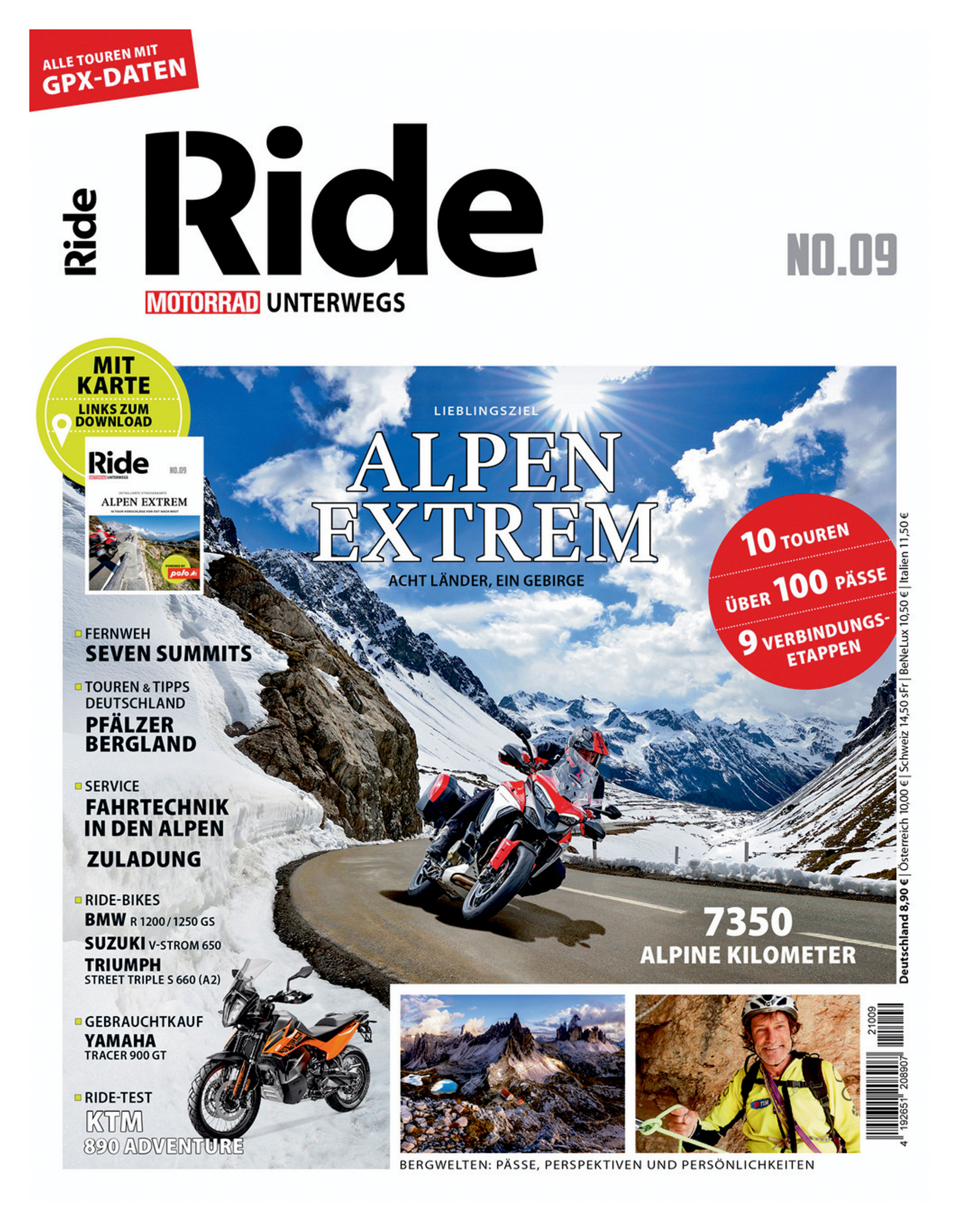 Map&Guide RIDE - Motorrad unterwegs - Alpen Extrem