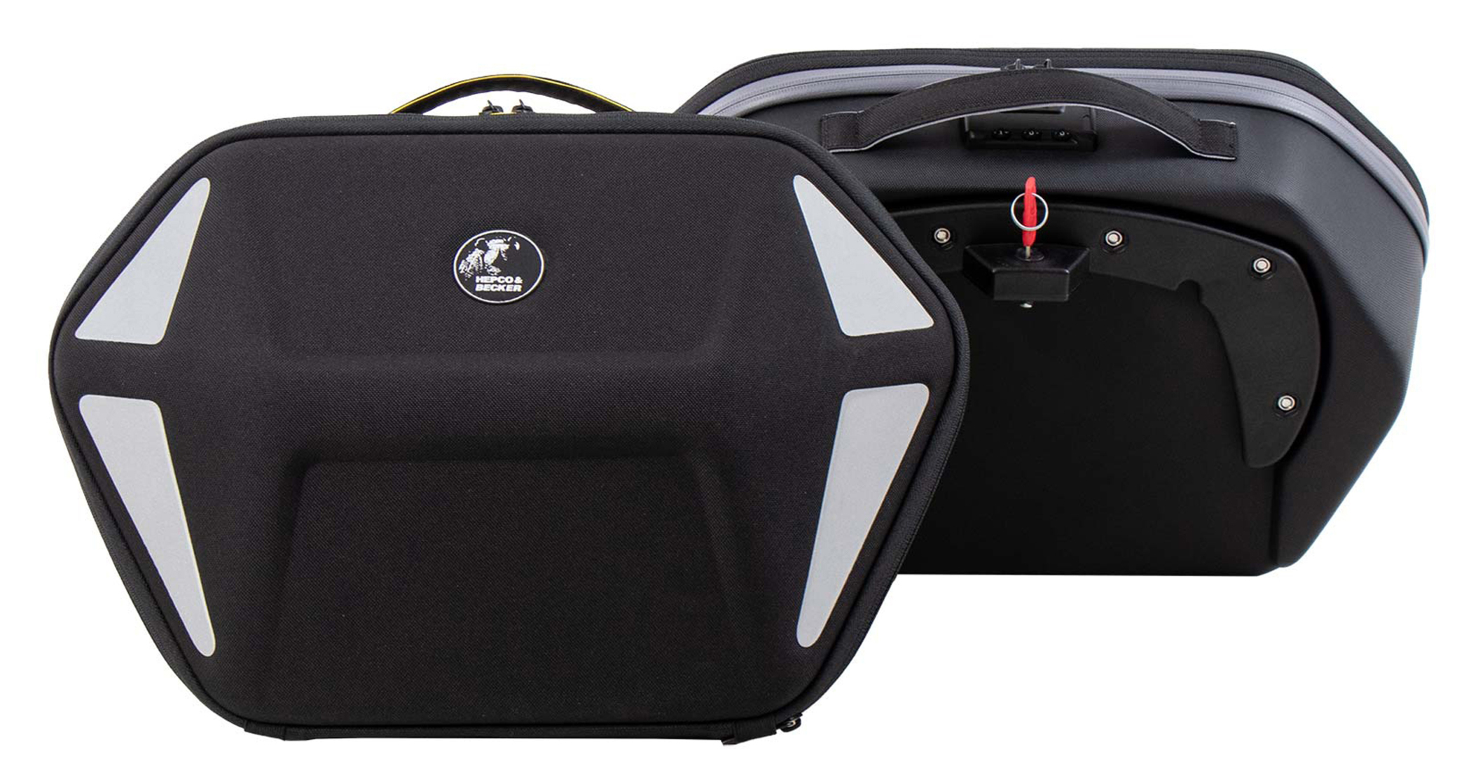 Hepco & Becker Set of Side Bags black low-cost | Louis 🏍️