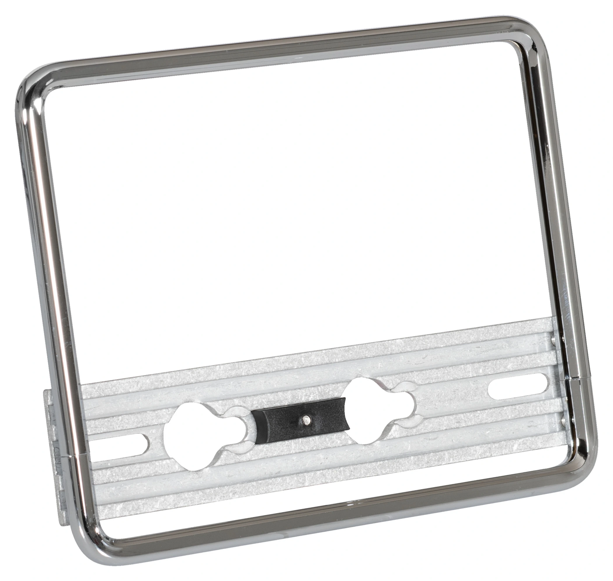 Cadre plaq. immat. fix. rapide 18x14 cm Chrome ou noir