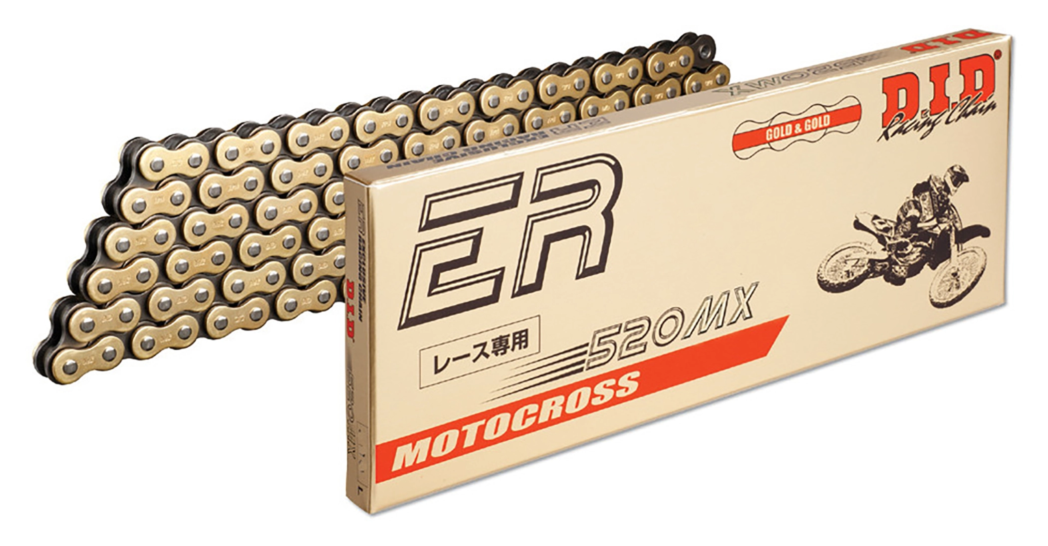 DID DID 420/428/520 MX CHAINS Pitch 520, Gold