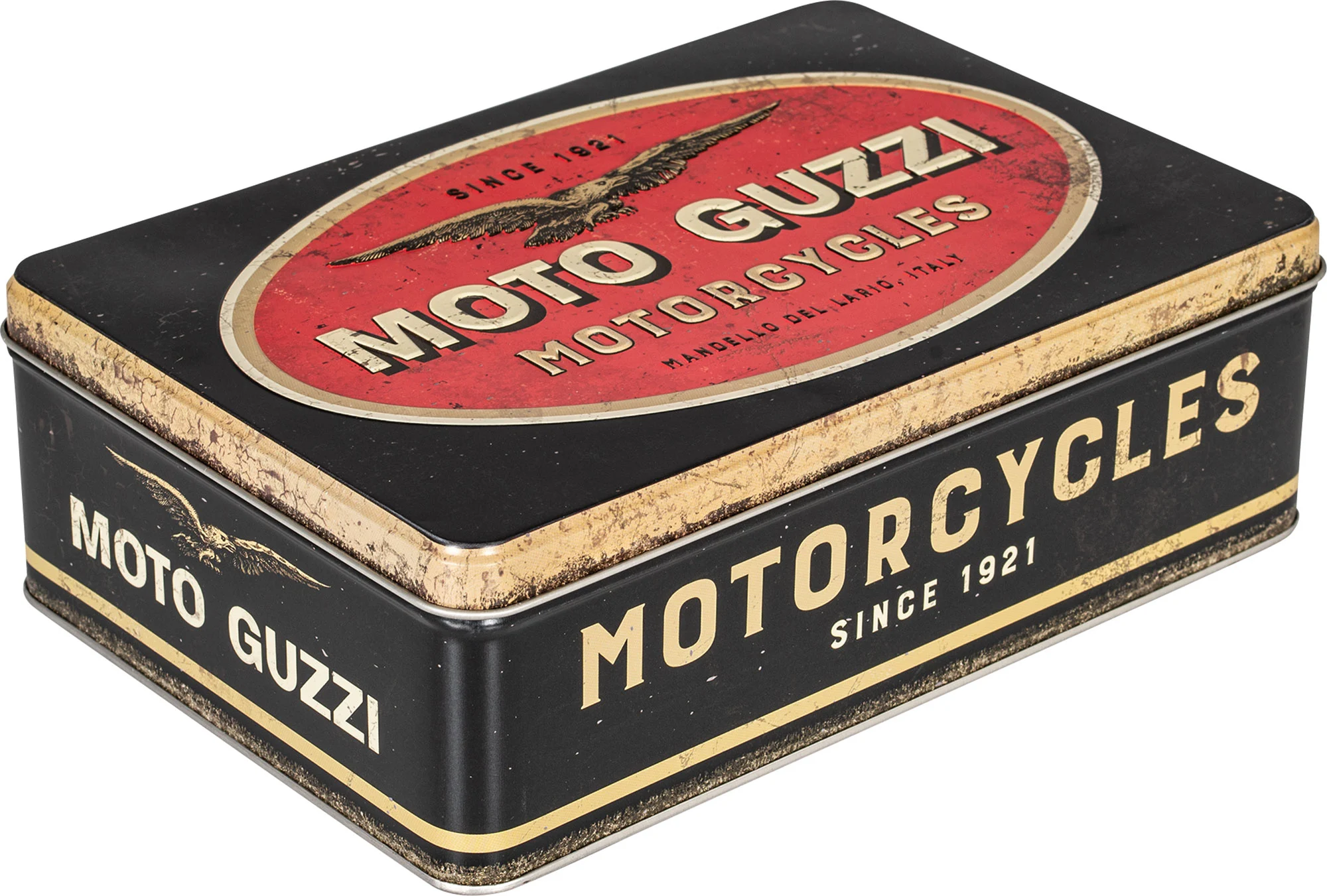 Moto Guzzi BOÎTE CONSERV. MOTO-GUZZI PLATE, DIM. : 7X16X23 CM