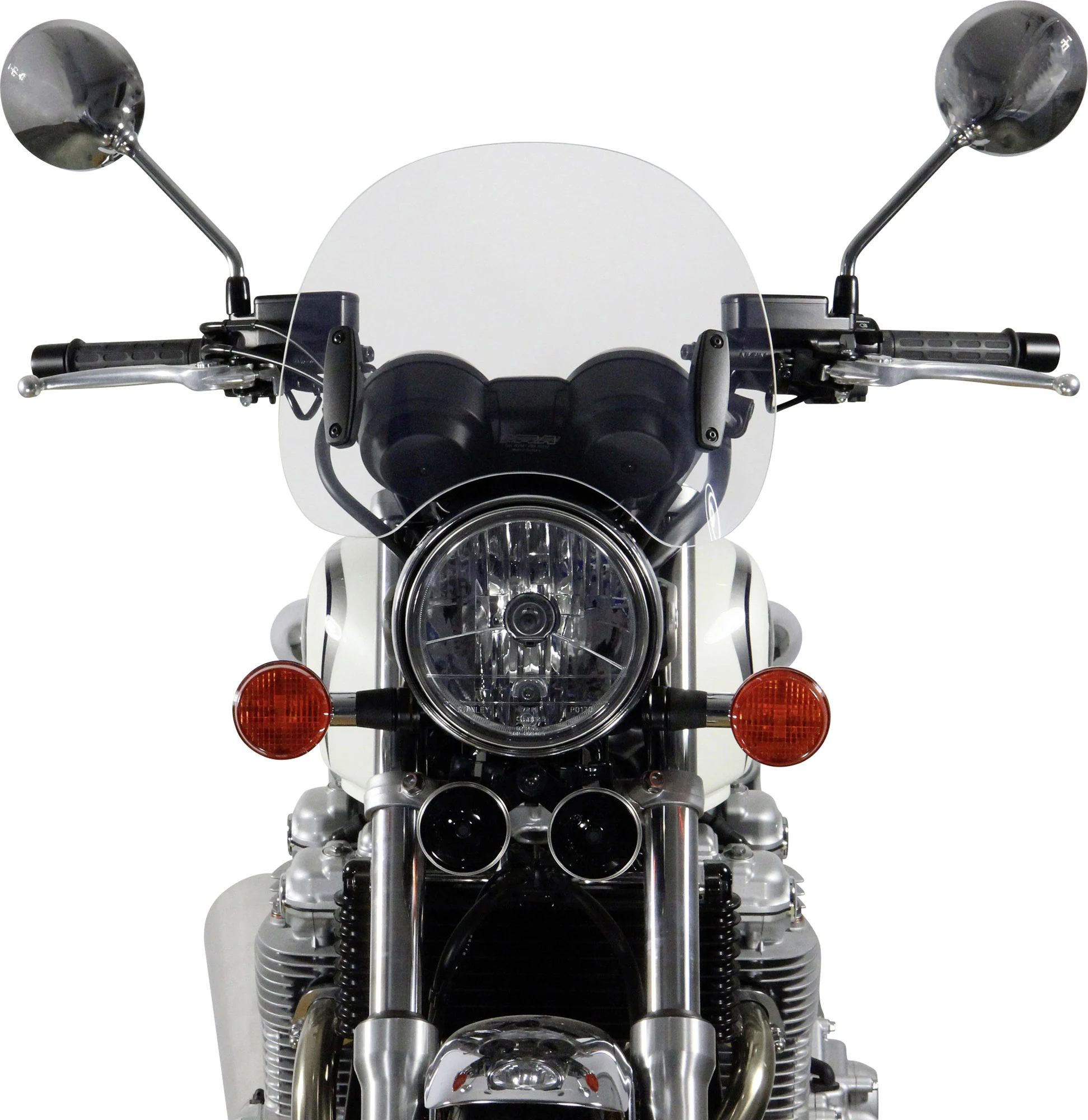 MRA MRA Roadshield pare-brise avec kit de fixation, clair ou gris fumé