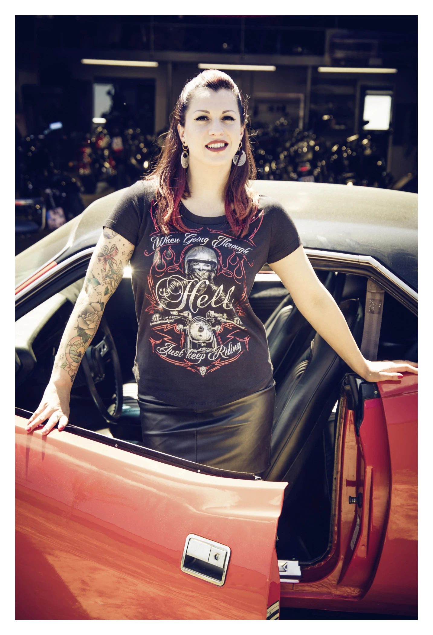 Lethal Angel Lethal Angel Just keep Riding T-SHIRT FEMME