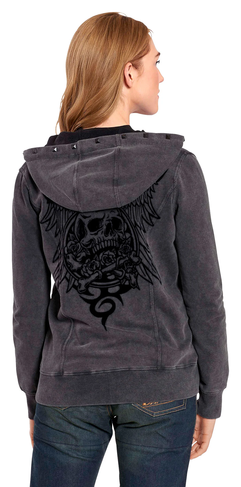 Lethal Angel Lethal Angel Crossbones Damen Zip-Hoodie