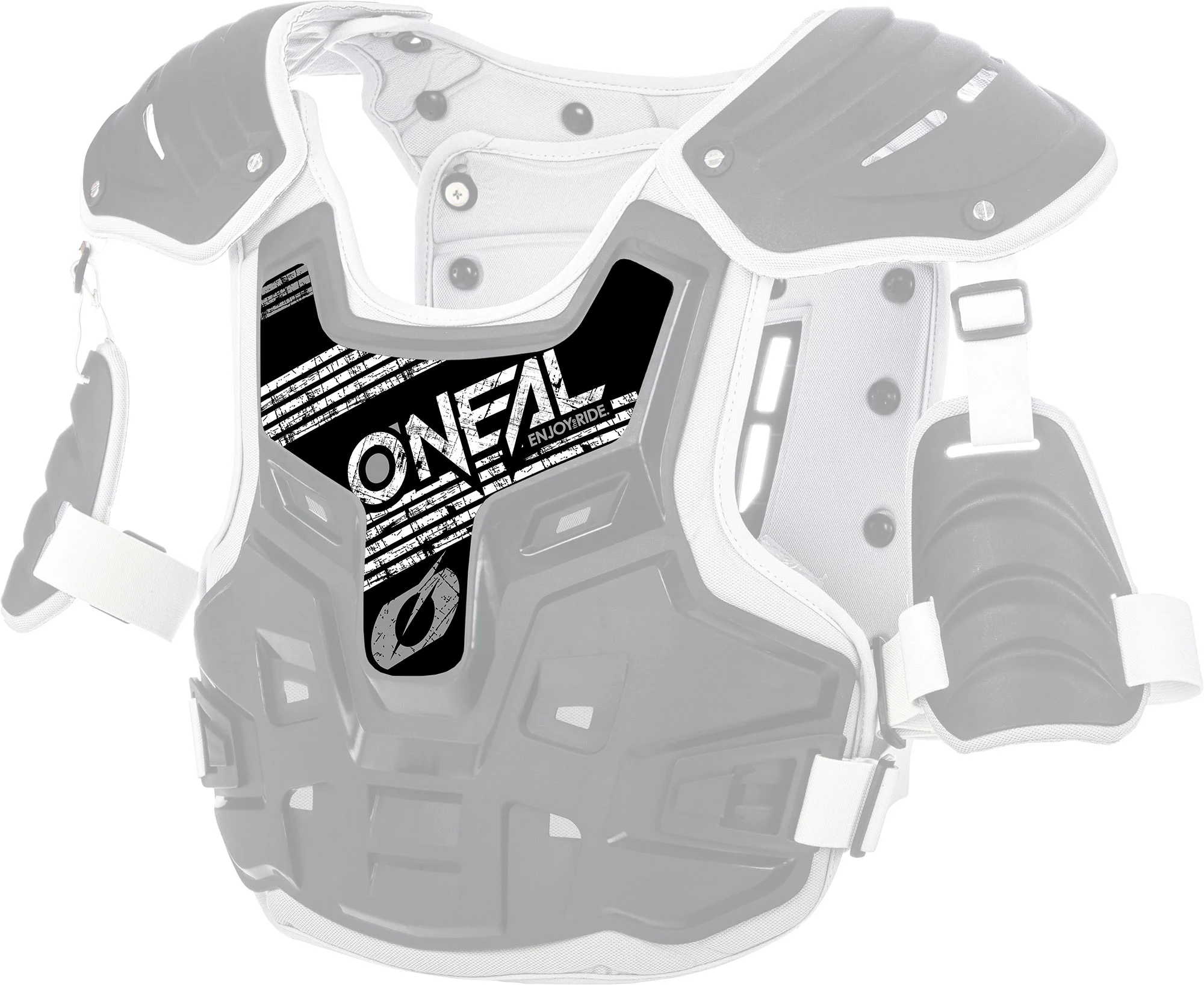 O'Neal ONEAL PXR STONE SHIELD CHEST PROTECTOR, BLK/GREY