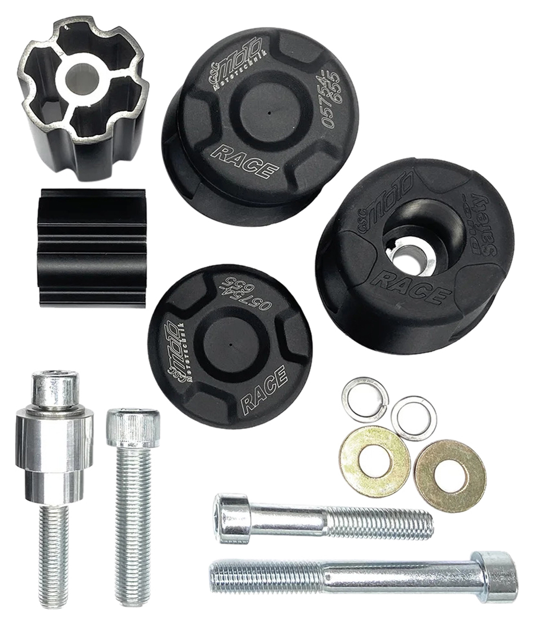 GSG Mototechnik GSG CRASH PAD SET DUO, KIT BLACK