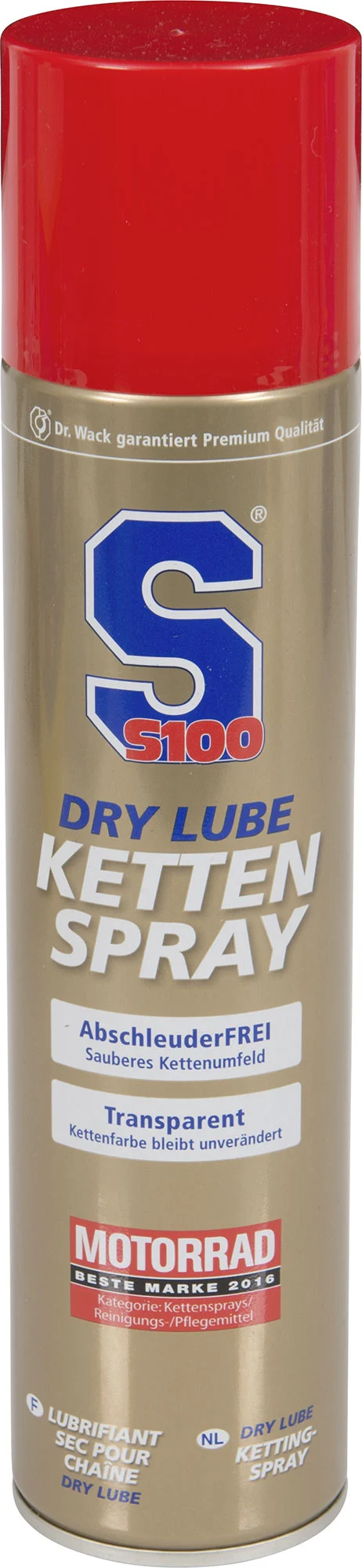 S100 S100 Dry Lube spray chaîne avantageux | Louis 🏍️