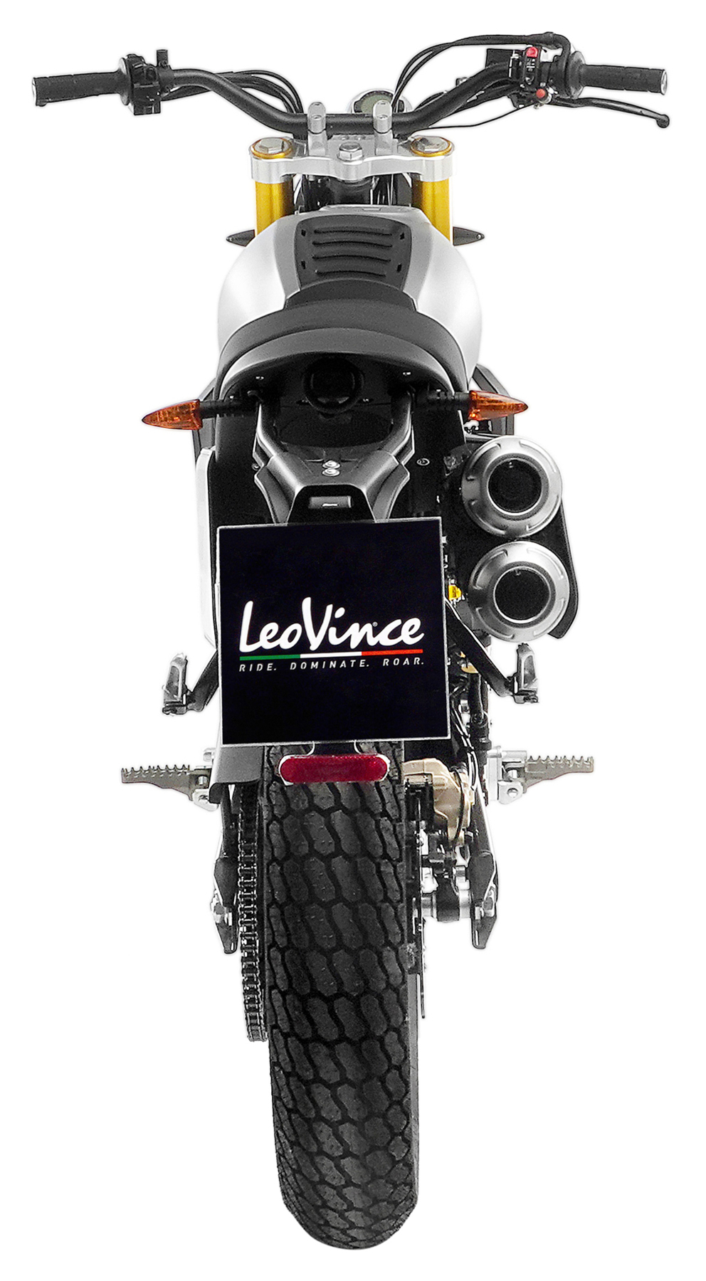 Leo Vince Leo Vince GP Duals exhaust black, with EG-BE