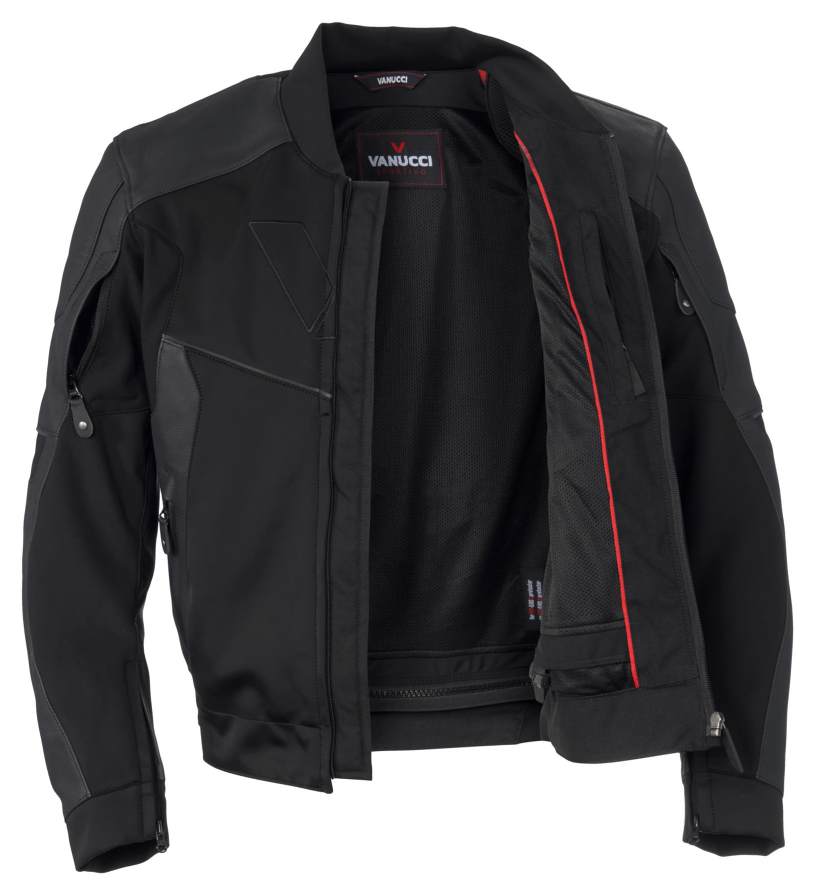 Vanucci VANUCCI VSJ-3 LEATHER COMBI JACKET