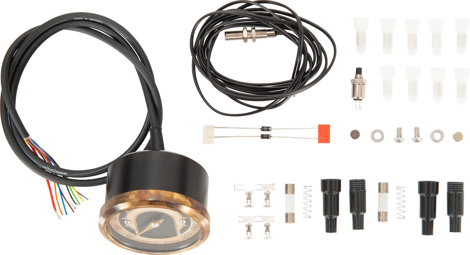 Motogadget SPEEDOMETER MST VINTAGE WITH BRASS BEZEL