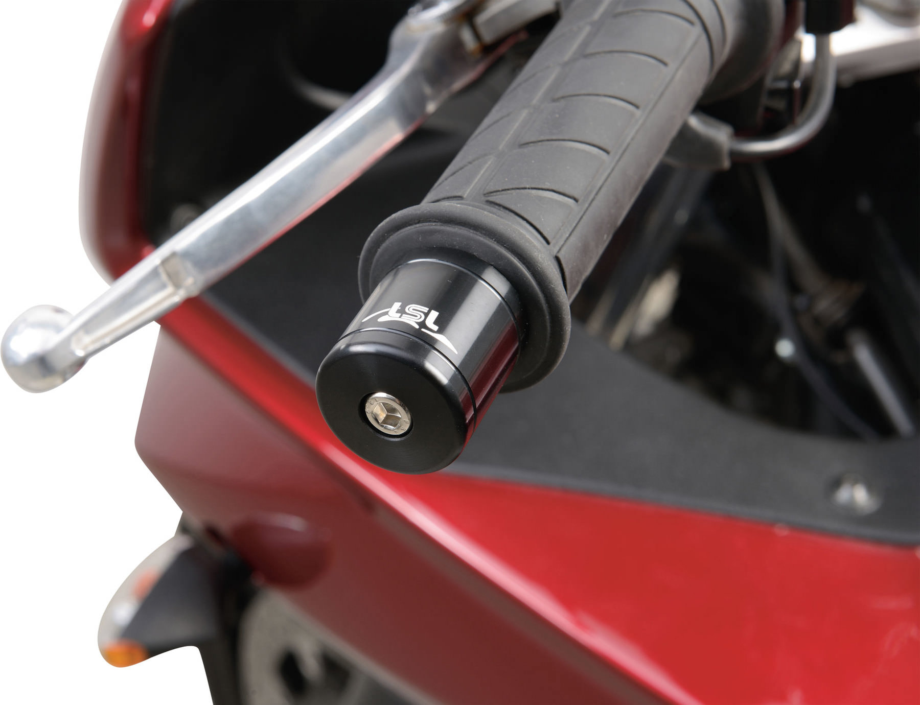 LSL LSL Cylindrical Handlebar Ends With Logo, Universal, Pair