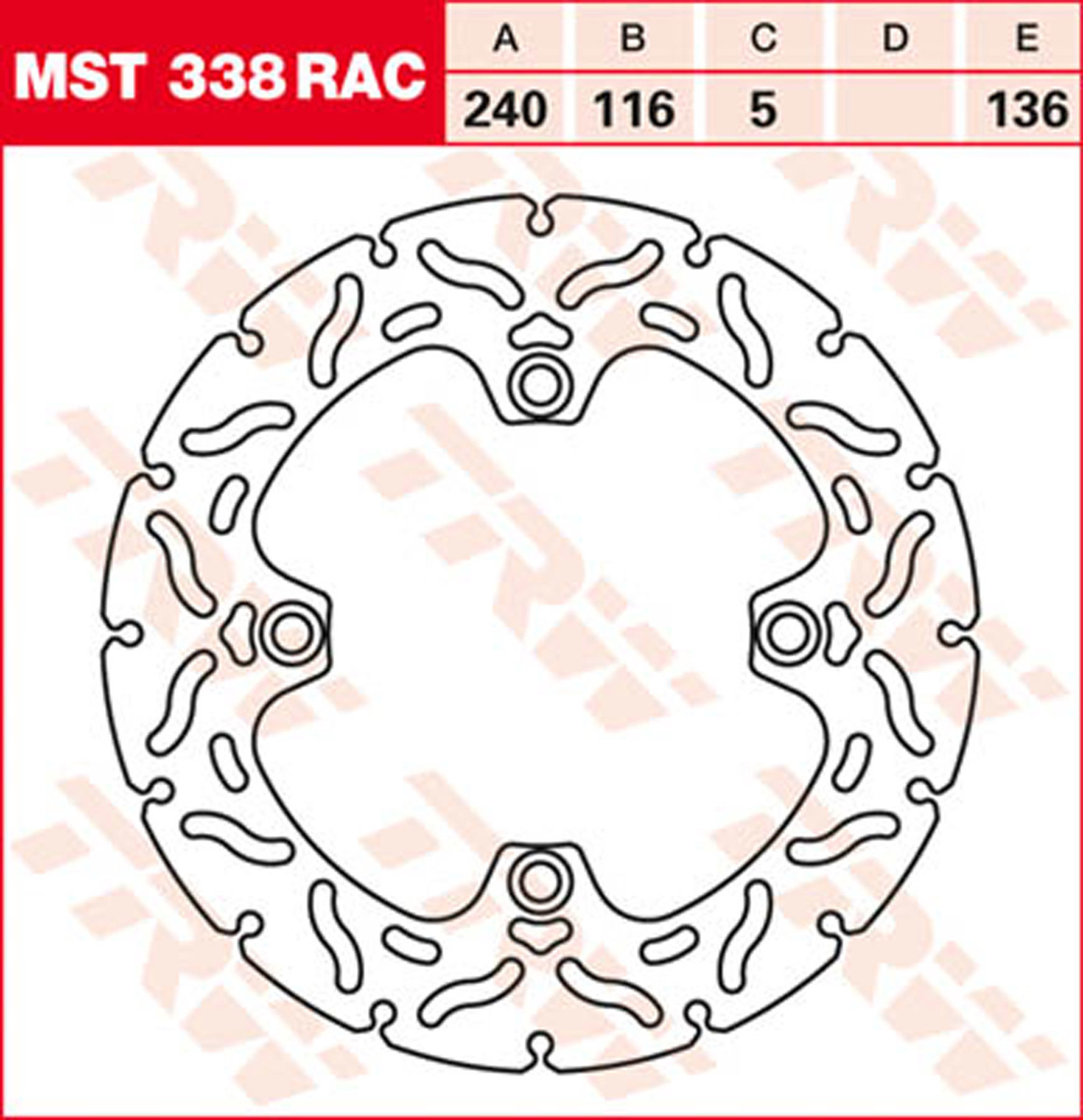 TRW TRW Racing Brake Disc rear Type Approved