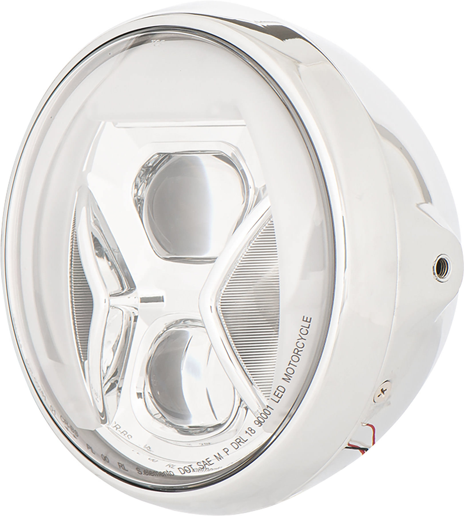 Highsider HIGHSIDER LED HEADLIGHT WITH CORNERING LIGHT CHR