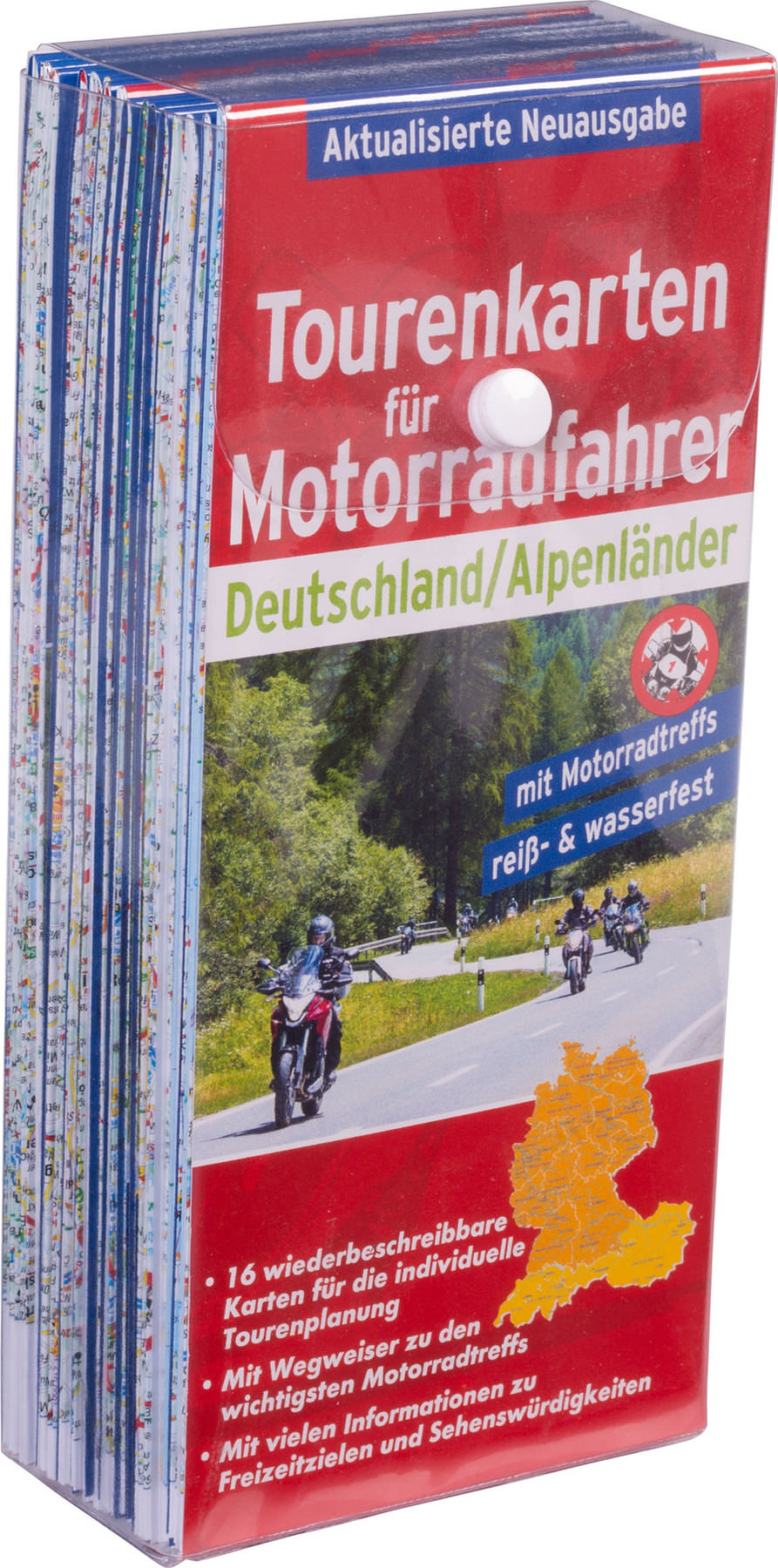 MOTORBIKE TOURING MAP SET 2020, 16 INDIVIDUAL MAPS