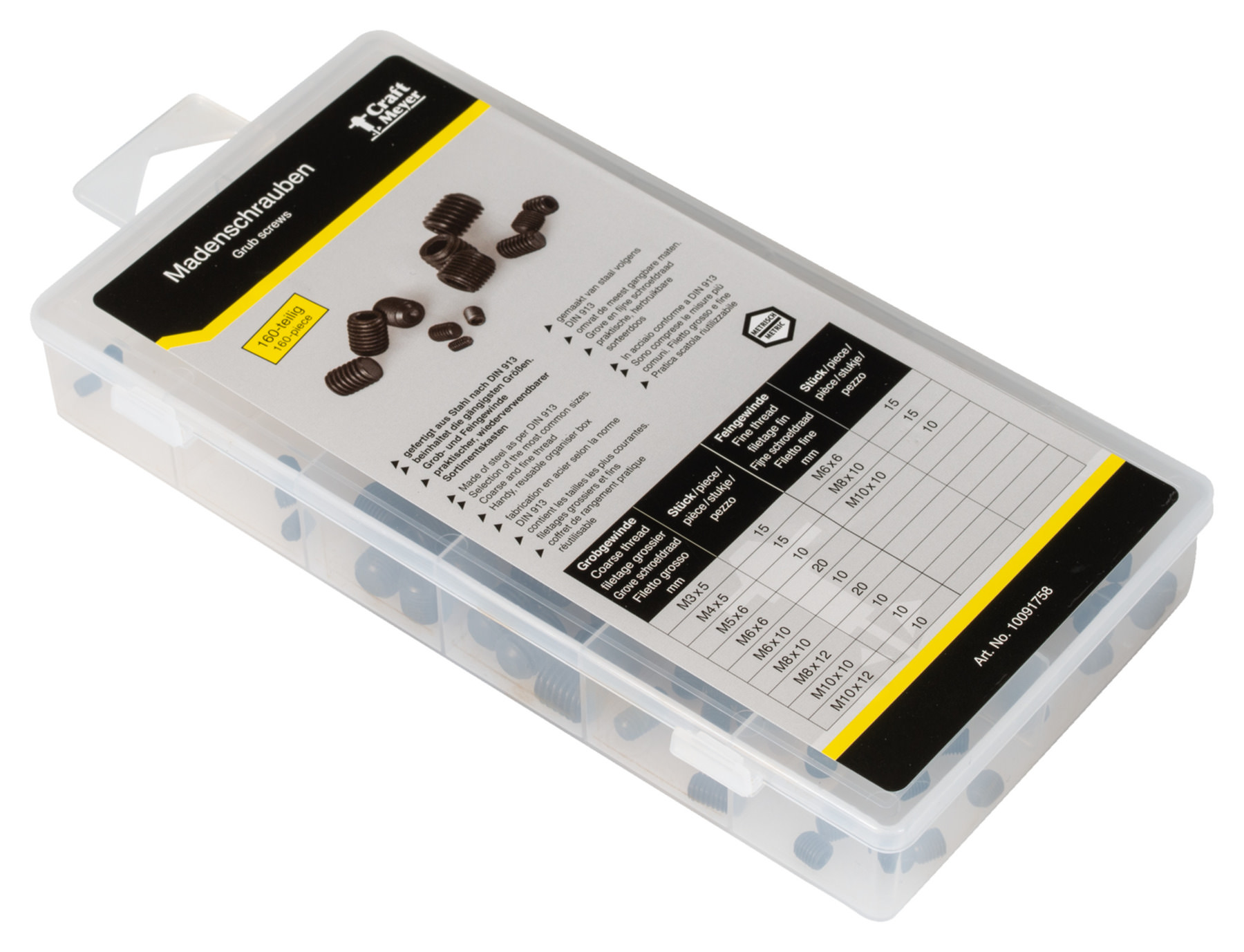 Craft-Meyer CRAFT-MEYER PINOLSKRUER I 160 DELE METRISK