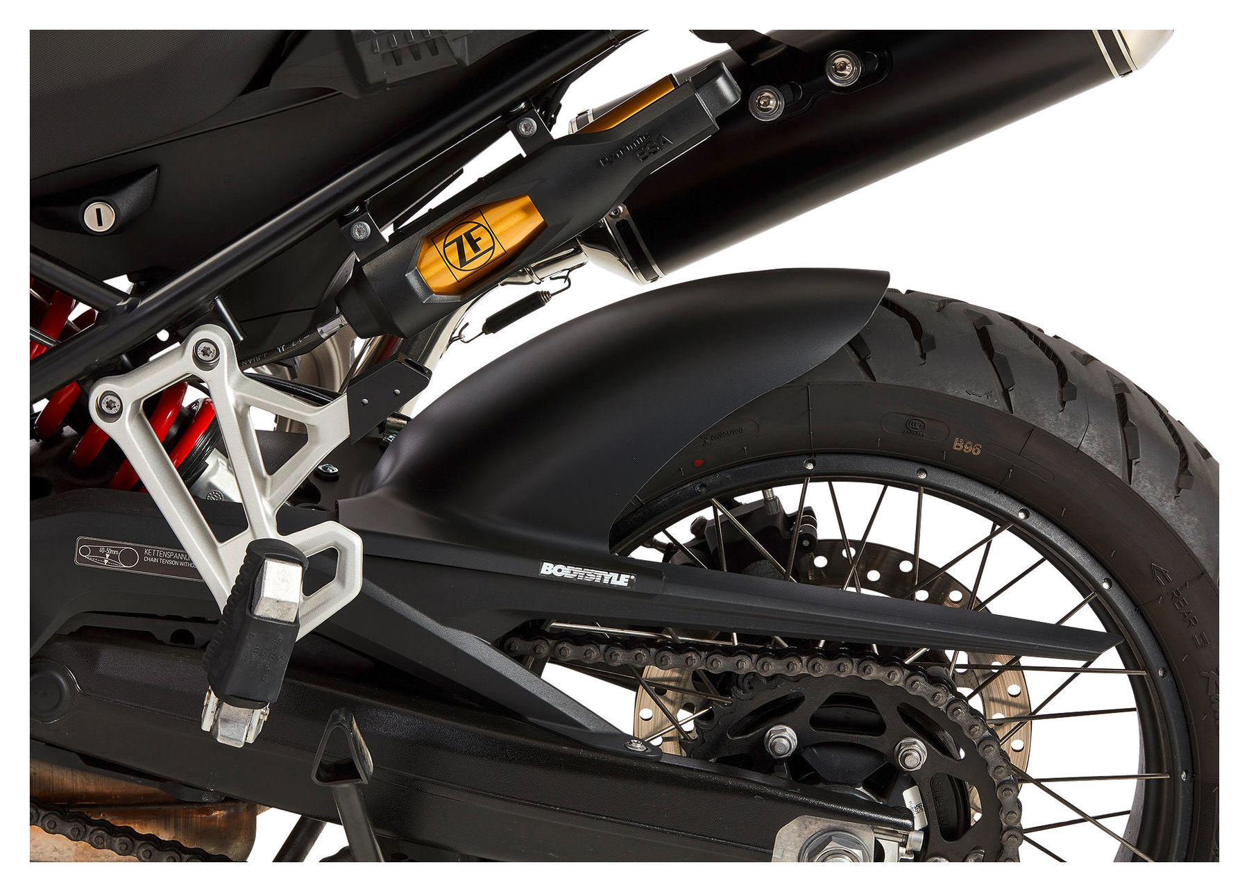 Bodystyle Bodystyle rear hugger matt-black, with ABE