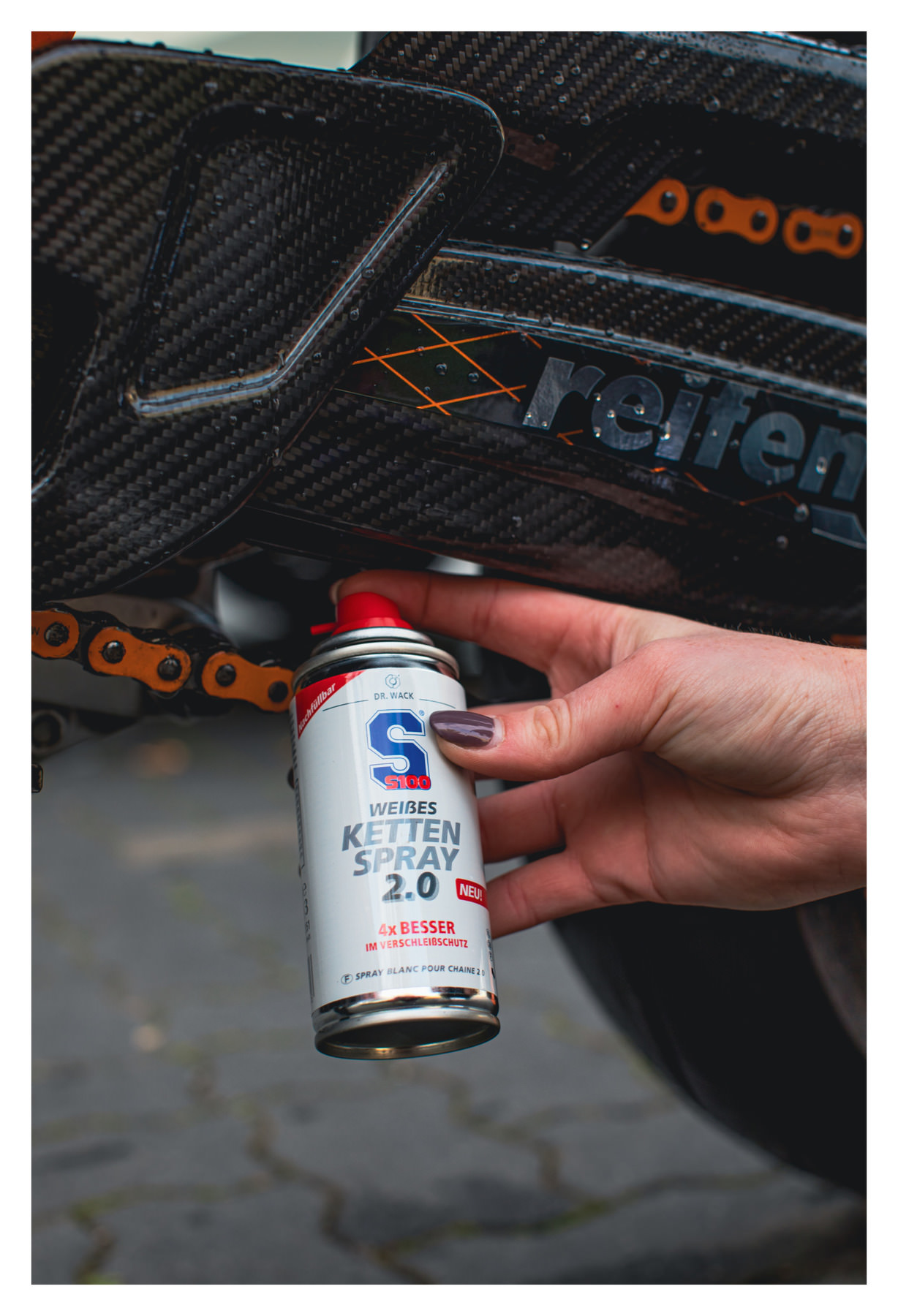 S100 S100 witte kettingspray 2.0 voordelig | Louis 🏍️