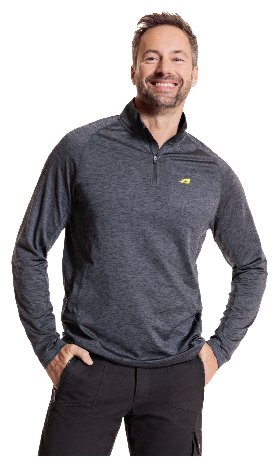 Fastway Fastway 2nd Layer Uni 203 Zip-Shirt