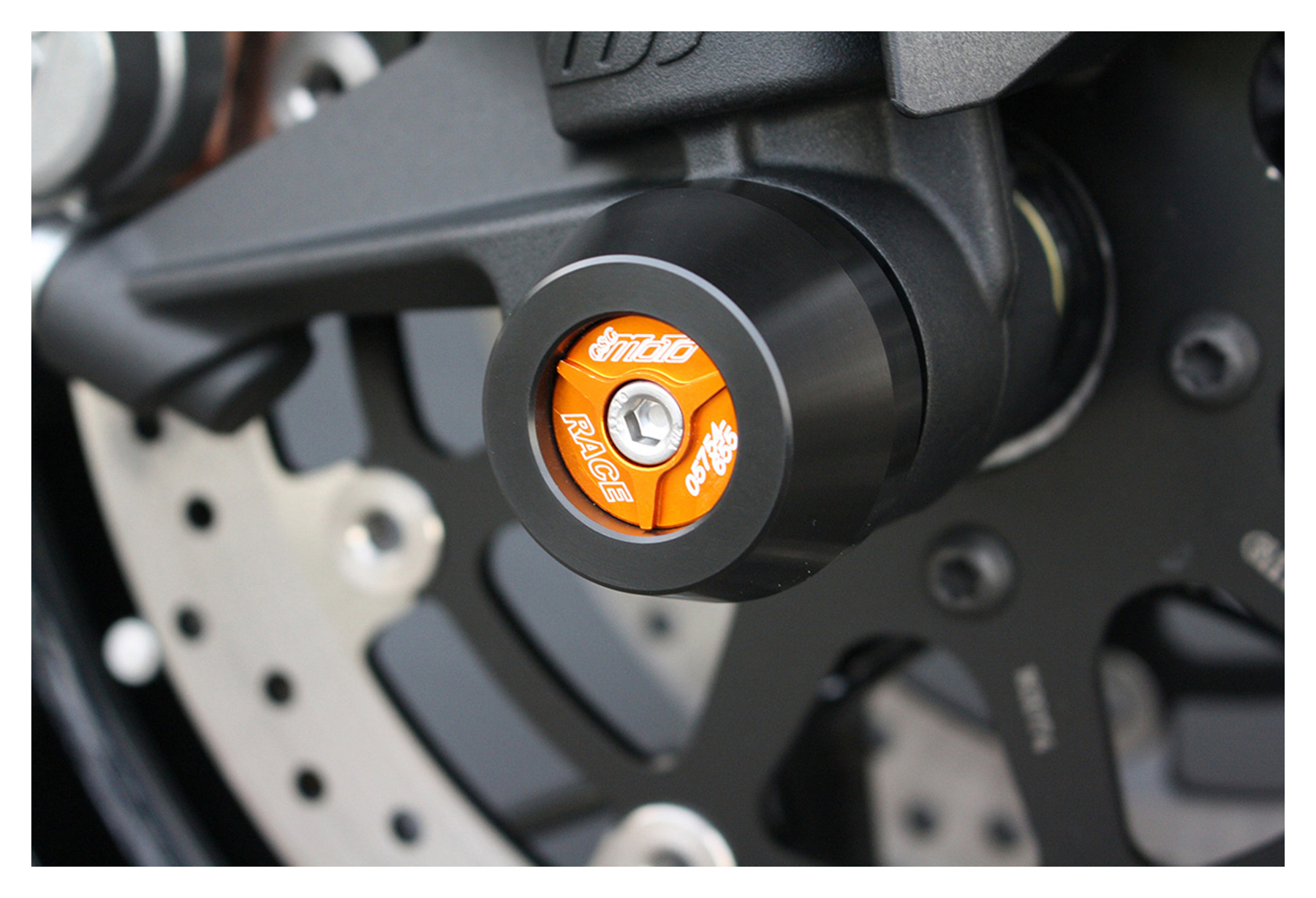 GSG Mototechnik GSG axle protectors COLOURED FRONT WHEEL