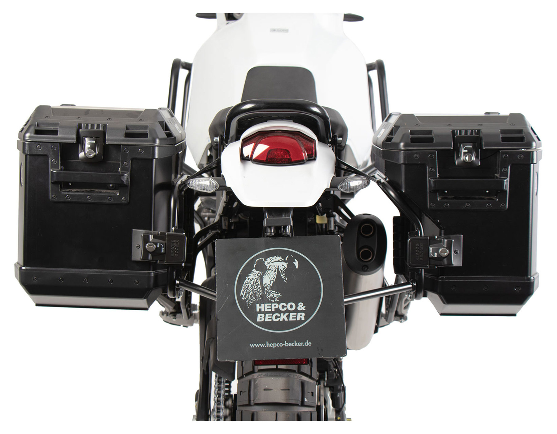 Hepco & Becker H+B Cutout Side Carrier with Xplorer case set