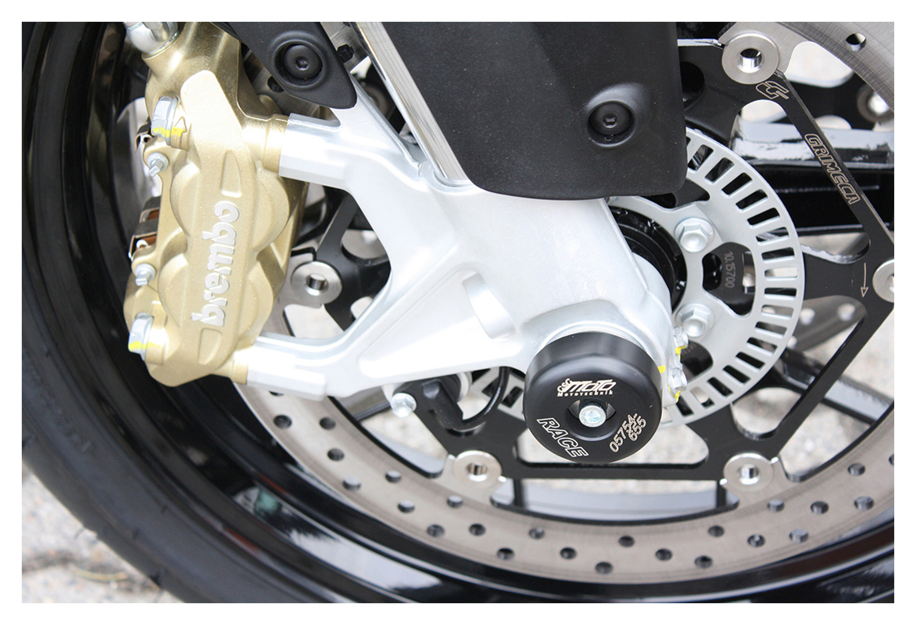 GSG Mototechnik Crashpad-set voor het wielgedeelte