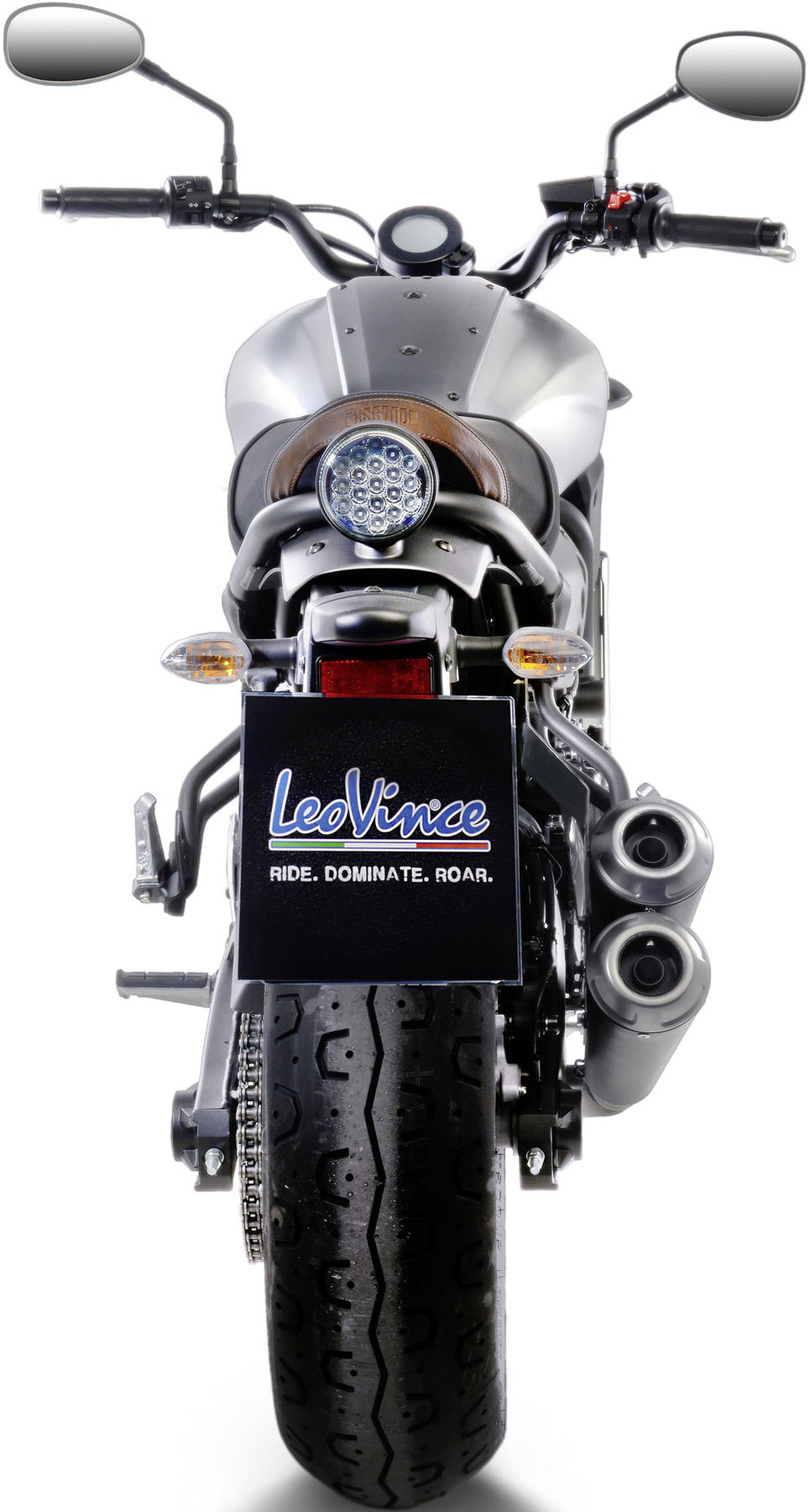 Leo Vince Leo Vince GP Duals exhaust black, with EG-BE