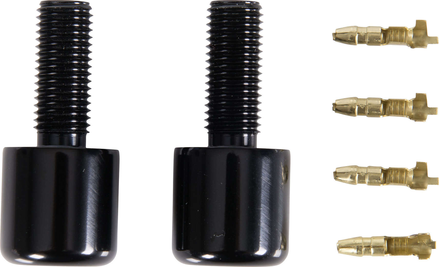 Louis Turn Signal Stem Extension Pair, Black Aluminium