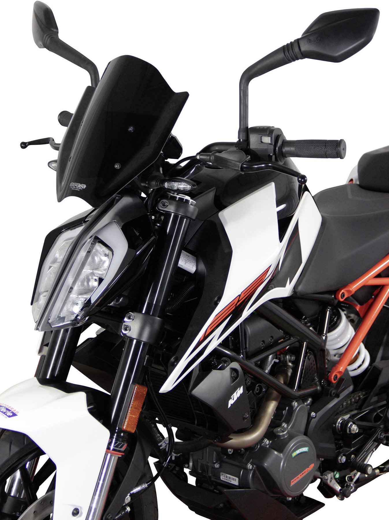 MRA MRA Sportscheibe, schwarz mit Haltesatz und ABE