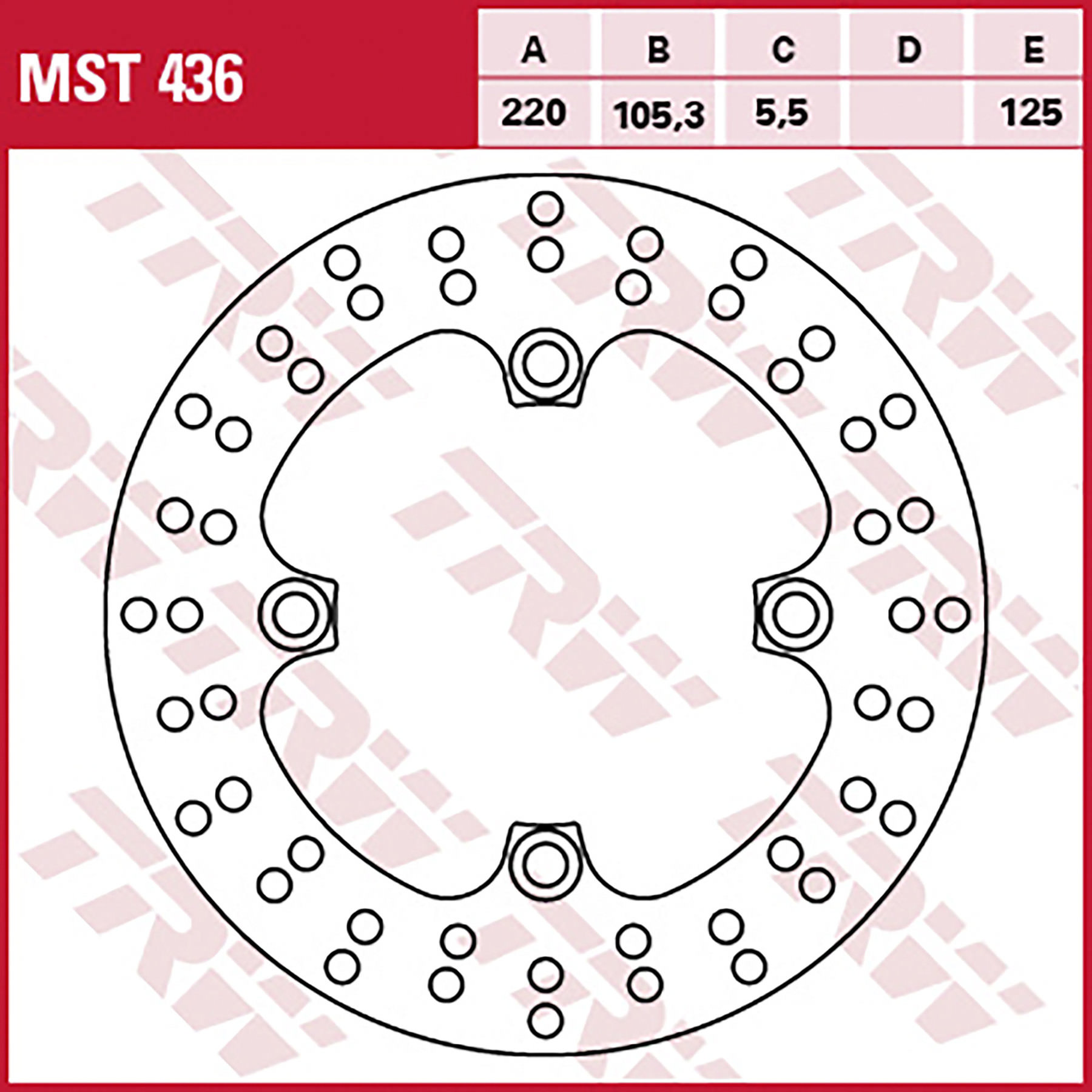 TRW TRW Racing Brake Disc rear Type Approved