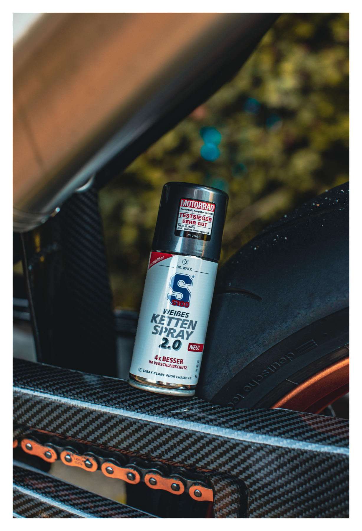 S100 S100 Weißes Kettenspray 2.0 günstig | Louis 🏍️