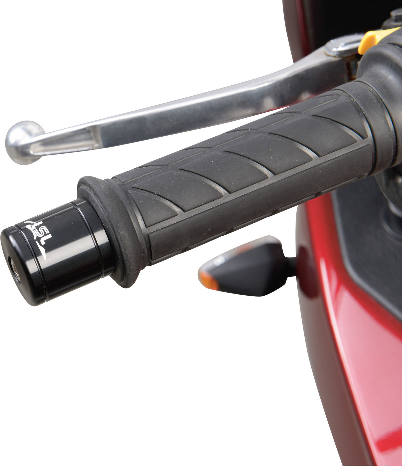 LSL LSL Cylindrical Handlebar Ends With Logo, Universal, Pair