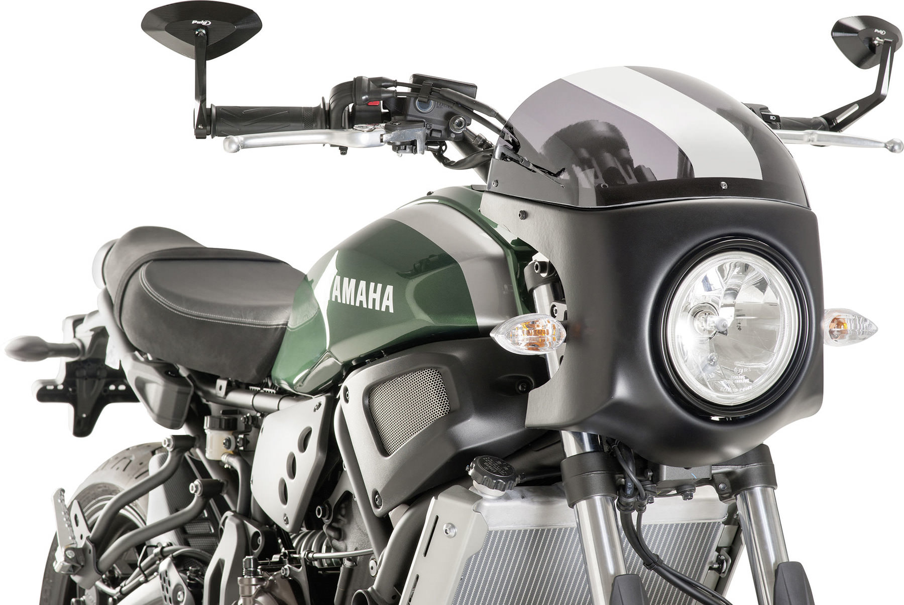 Puig Puig Retro Lenkerverkleidung mit ABE schwarz lackiert, getönte Scheibe