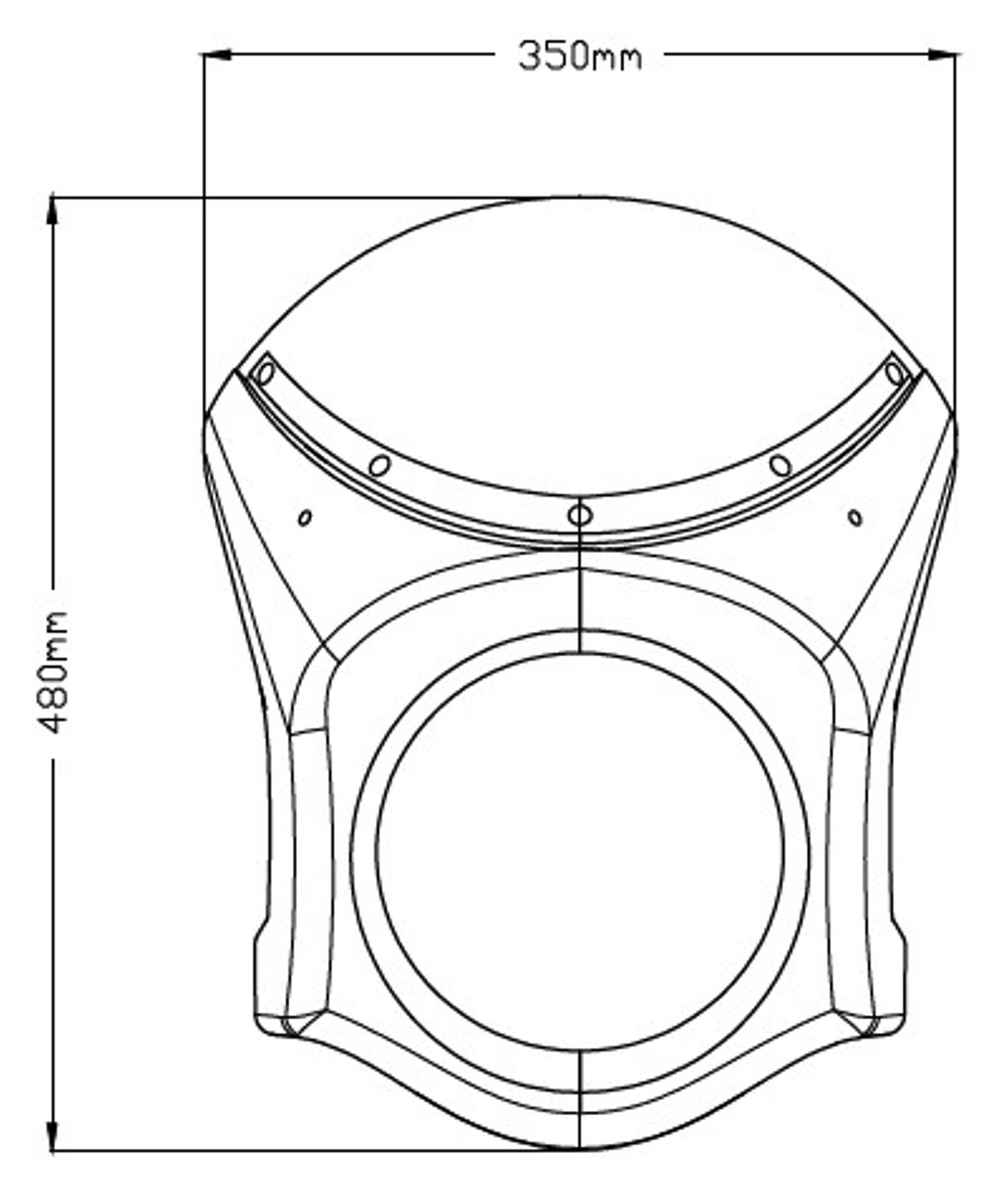 Puig Puig Retro Lenkerverkleidung mit ABE schwarz lackiert, getönte Scheibe