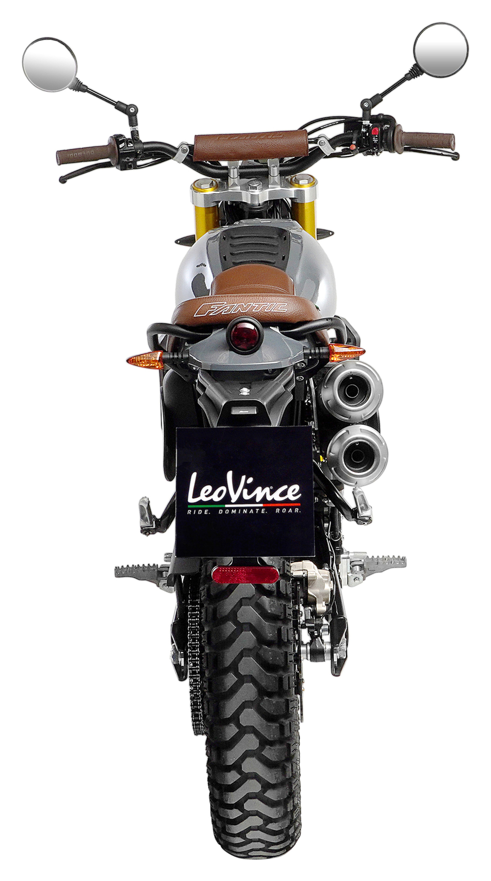 Leo Vince Leo Vince GP Duals exhaust black, with EG-BE