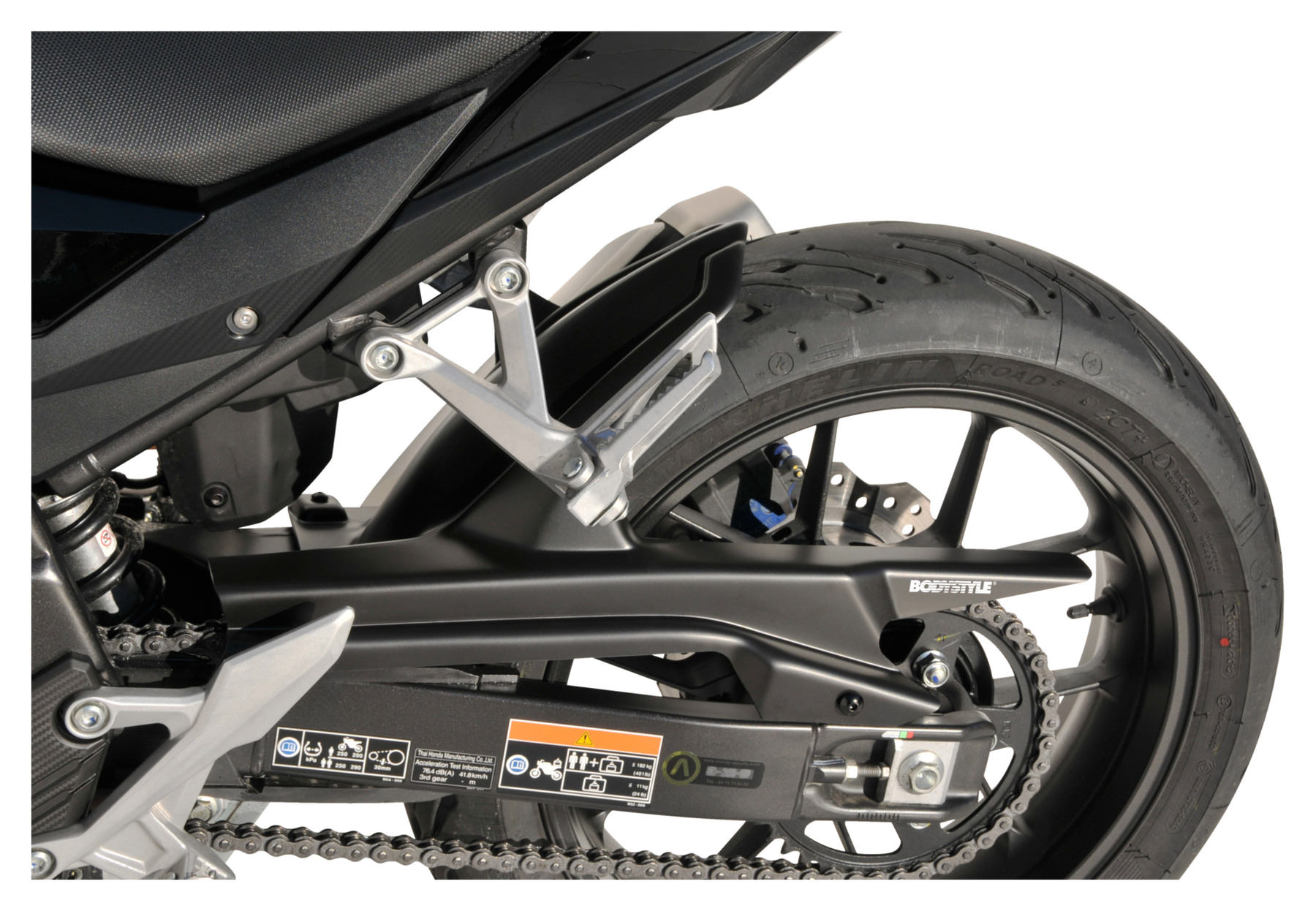 Bodystyle Bodystyle rear hugger matt-black, with ABE