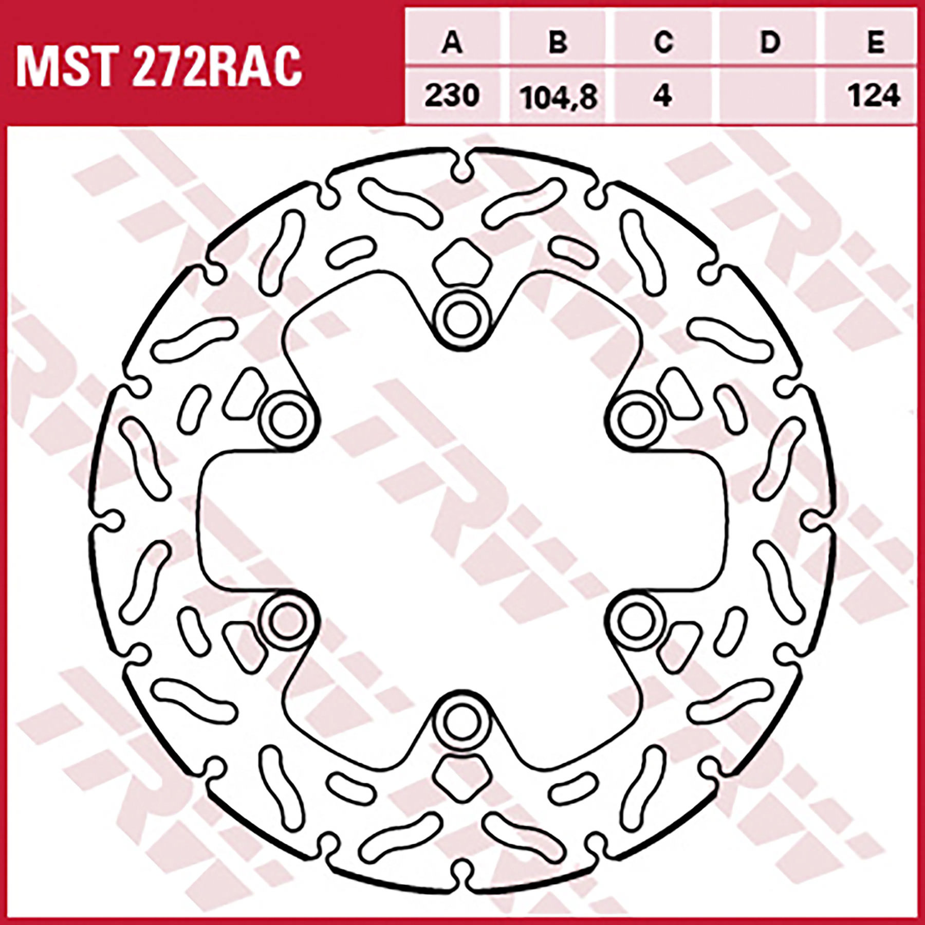TRW TRW Racing Brake Disc rear Type Approved