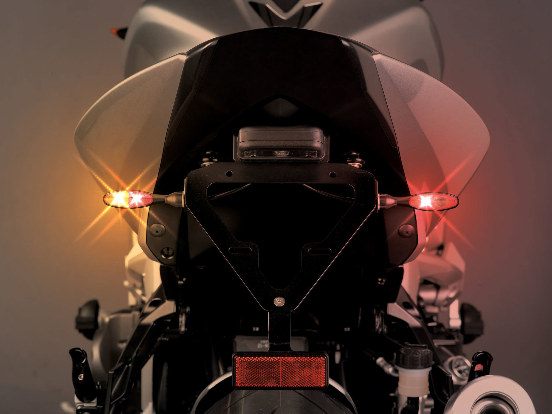 Kellermann MICRO 1000 DF DARK LED T. SIGN. W. TAIL LIGHT BL