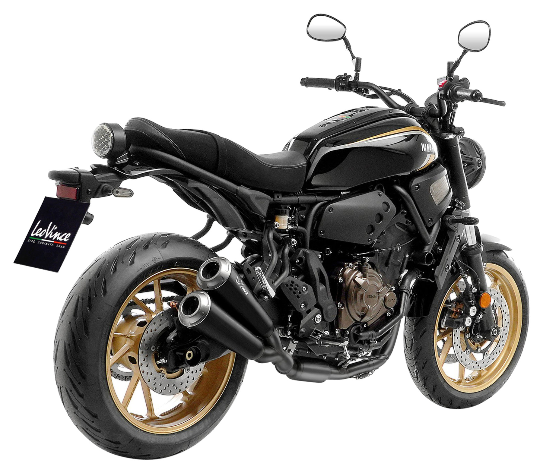 Leo Vince Leo Vince GP Duals exhaust black, with EG-BE