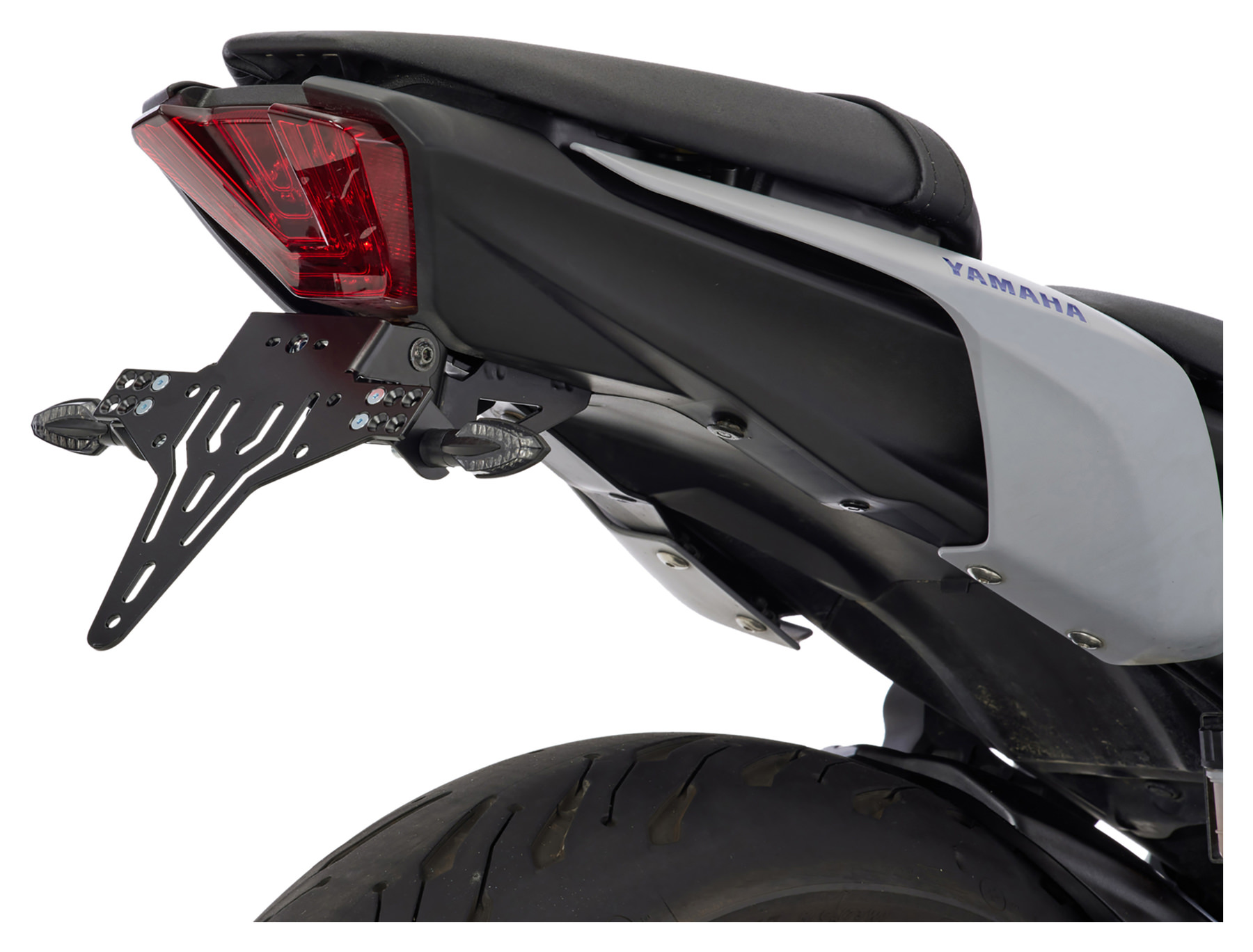 Protech PROTECH support plaque immatr. V-SHAPE pour divers modèles, en noir