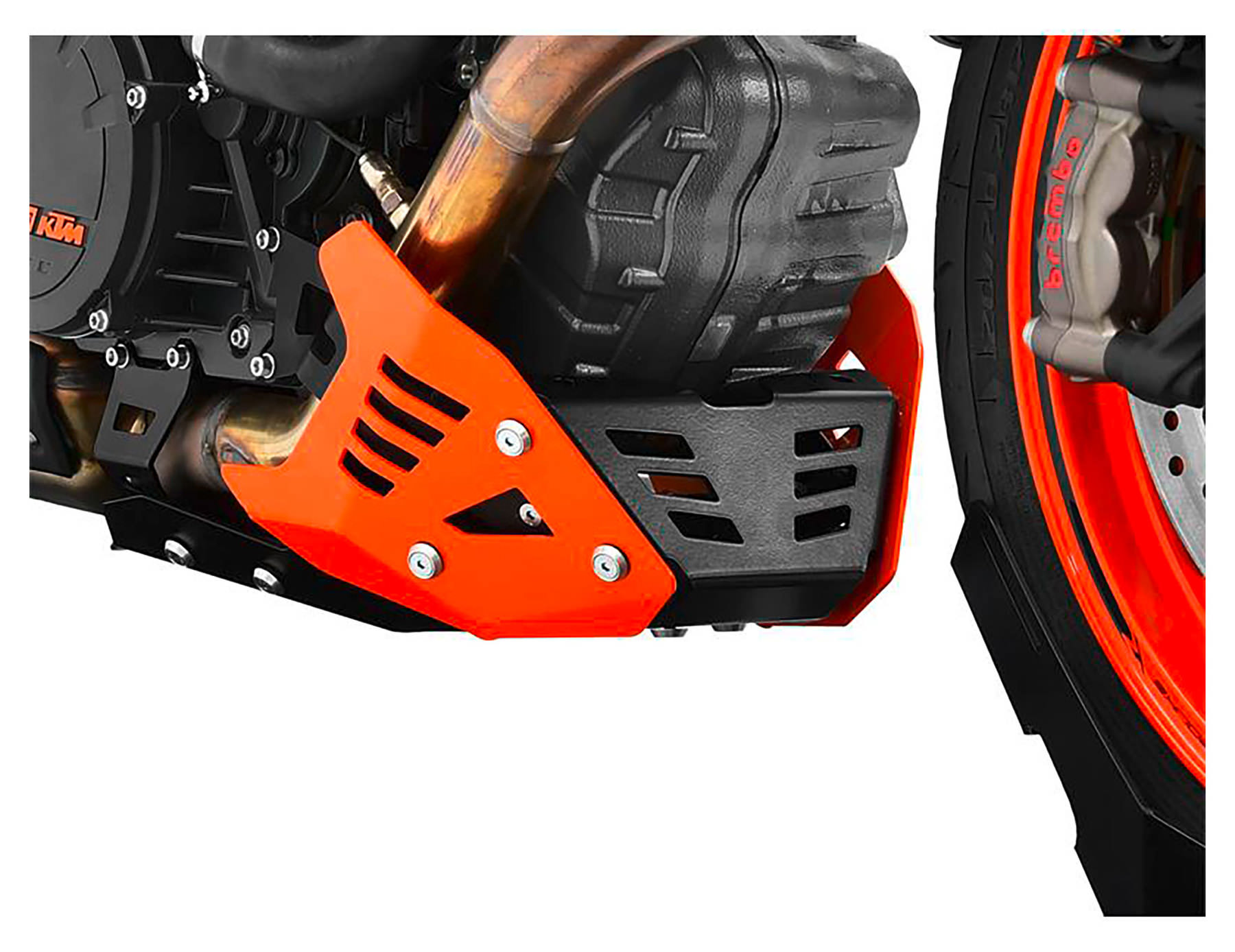 Zieger Zieger motorbescherming, in zwart-oranje voor diverse modellen