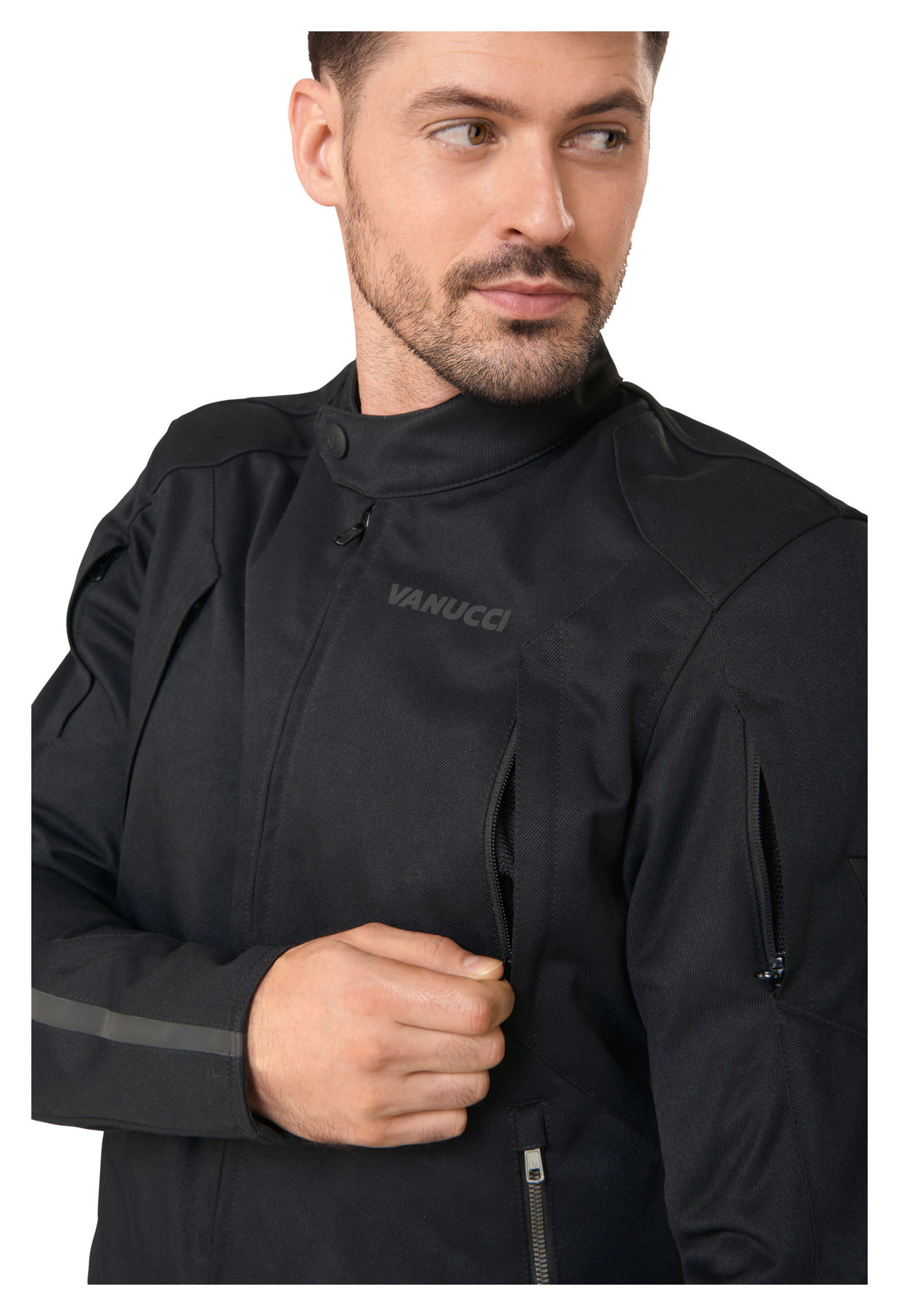 Vanucci Vanucci VUJ-3 Textile Jacket black