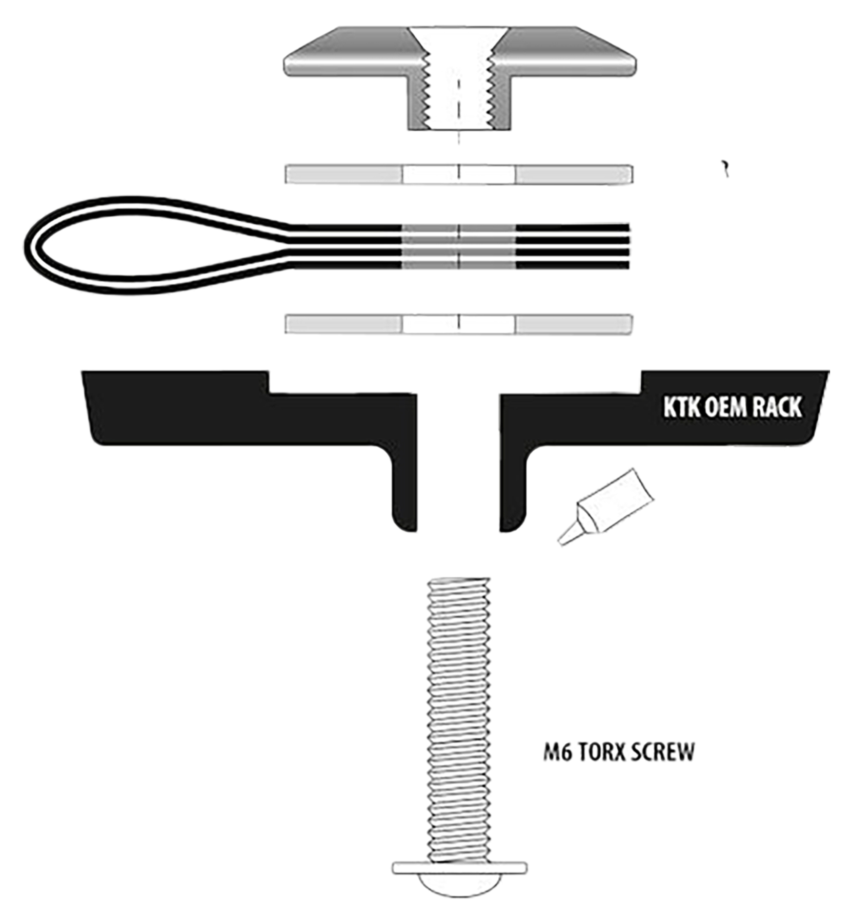 Kriega KRIEGA OS-RACK LOOPS BAGUES DE FIXATION KTM