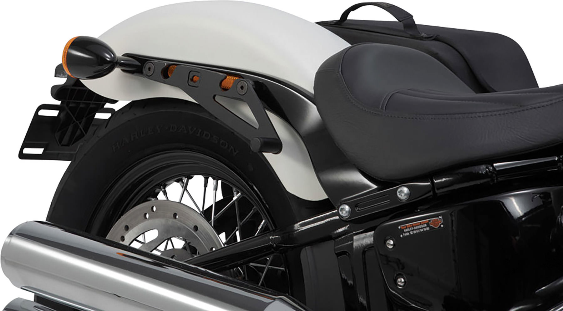 Legend Gear Side bag system LH H-D models for various H+D models, black