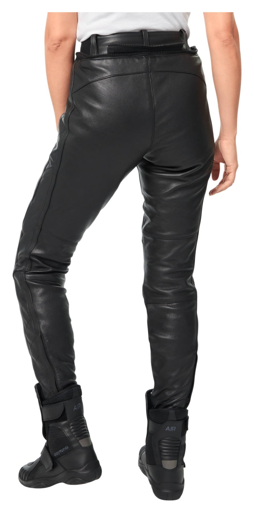 Detlev Louis DETLEV LOUIS DL-PW-10 LEATHER COMBI TROUSERS