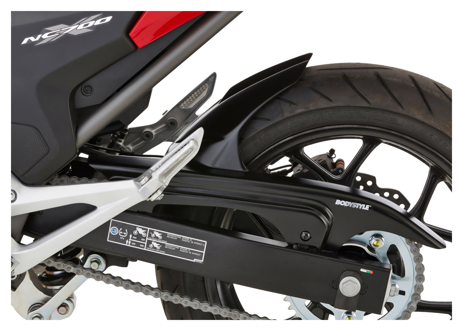 Bodystyle Bodystyle rear hugger matt-black, with ABE