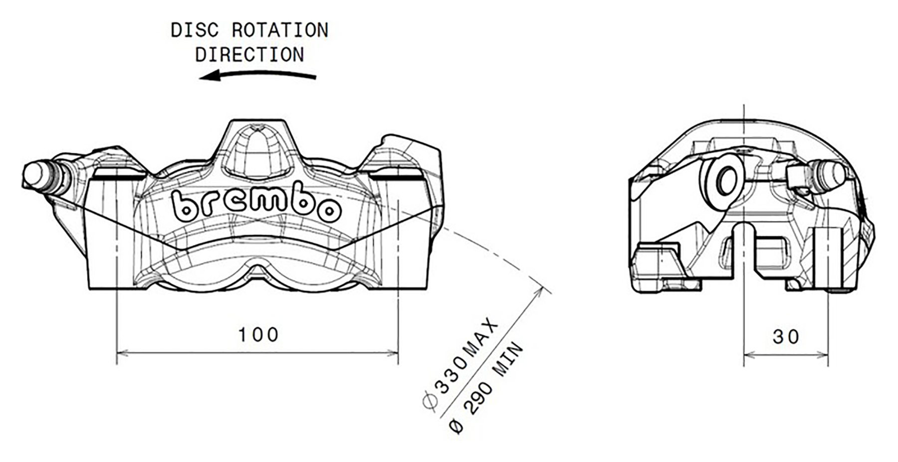 Brembo BREMBO BRAKE CALIPER M50 FRONT low-cost | Louis 🏍️