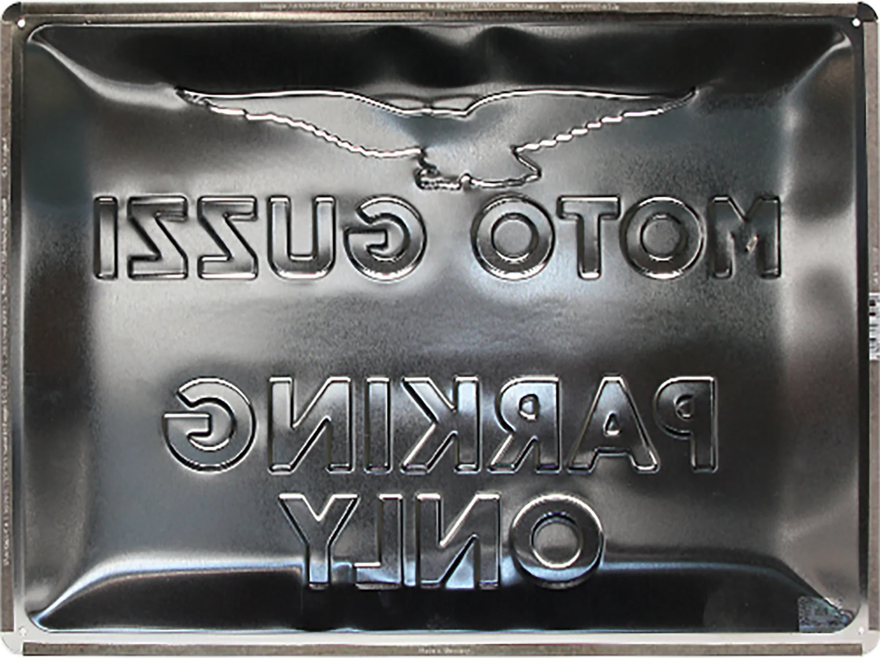 Moto-Guzzi Metalen wandbord Moto-Guzz logo Metalen wandbord Moto-Guzz logo