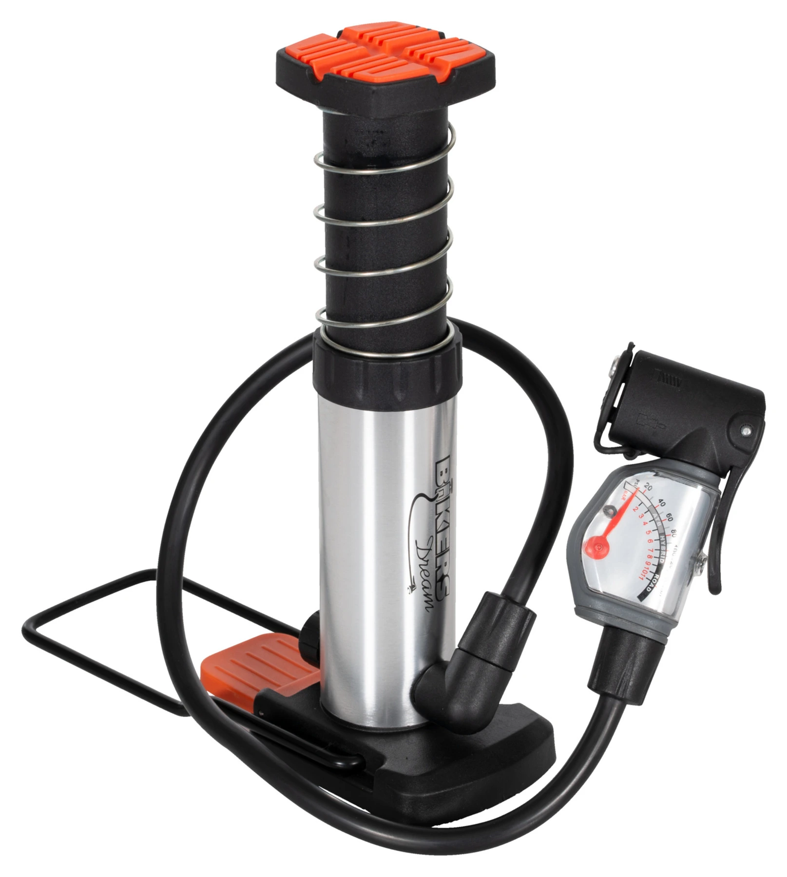 Bikers Dream BOMBA DE PIE MOTORISTAS MANÓMETRO ANÁLOGO