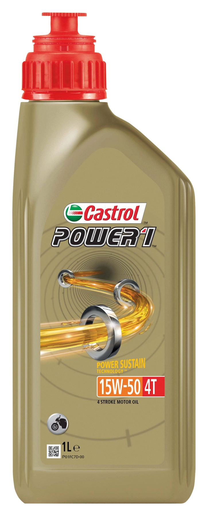 Castrol CAS E.OIL POW 1 4T 15W-50 POWER1 4T, HC-SYNT., 1 L
